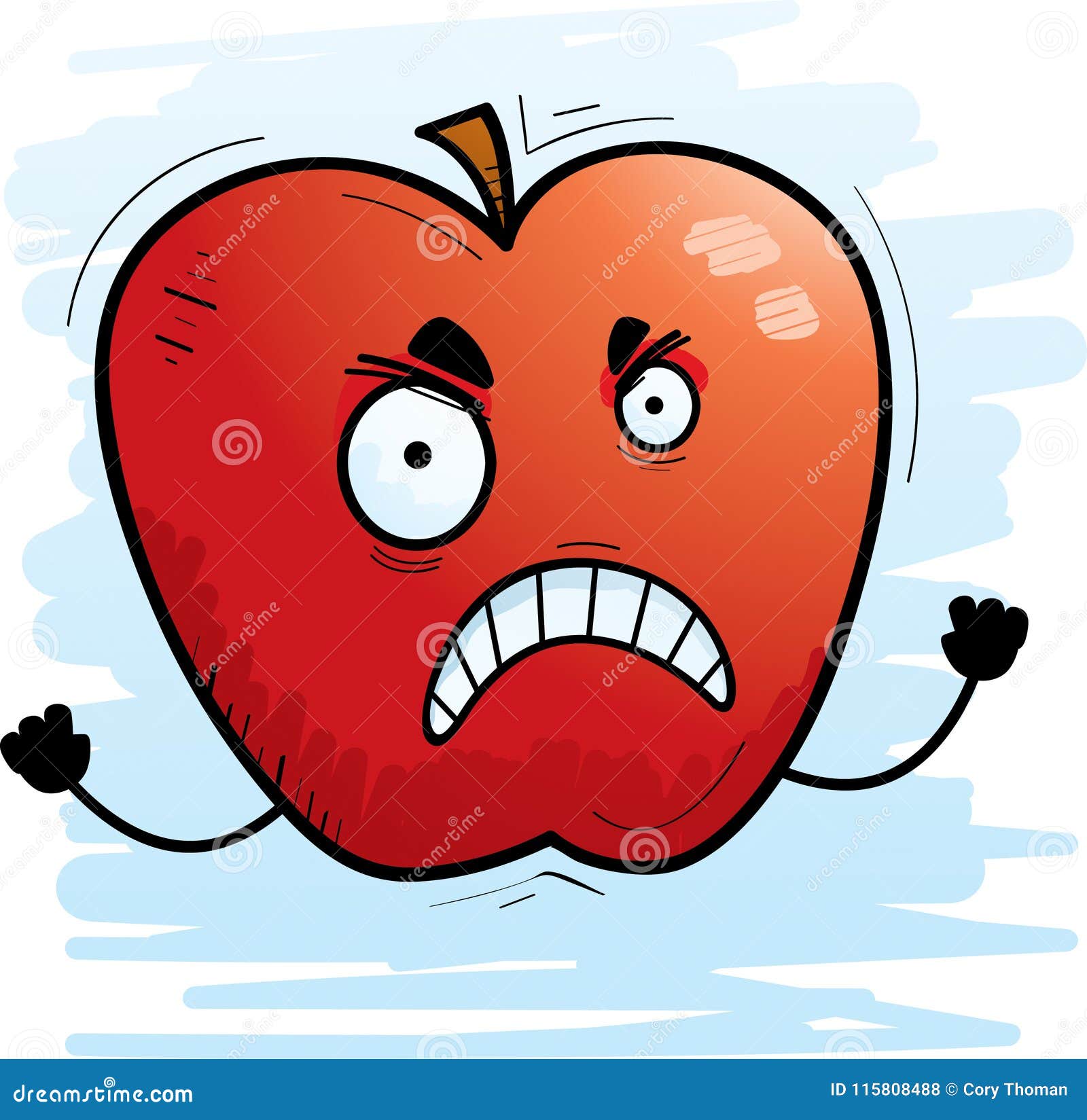 Angry Cartoon Apple stock vector. Illustration of upset - 115808488 Angry Cartoon Apple stock vector. Illustration of upset - 115808488