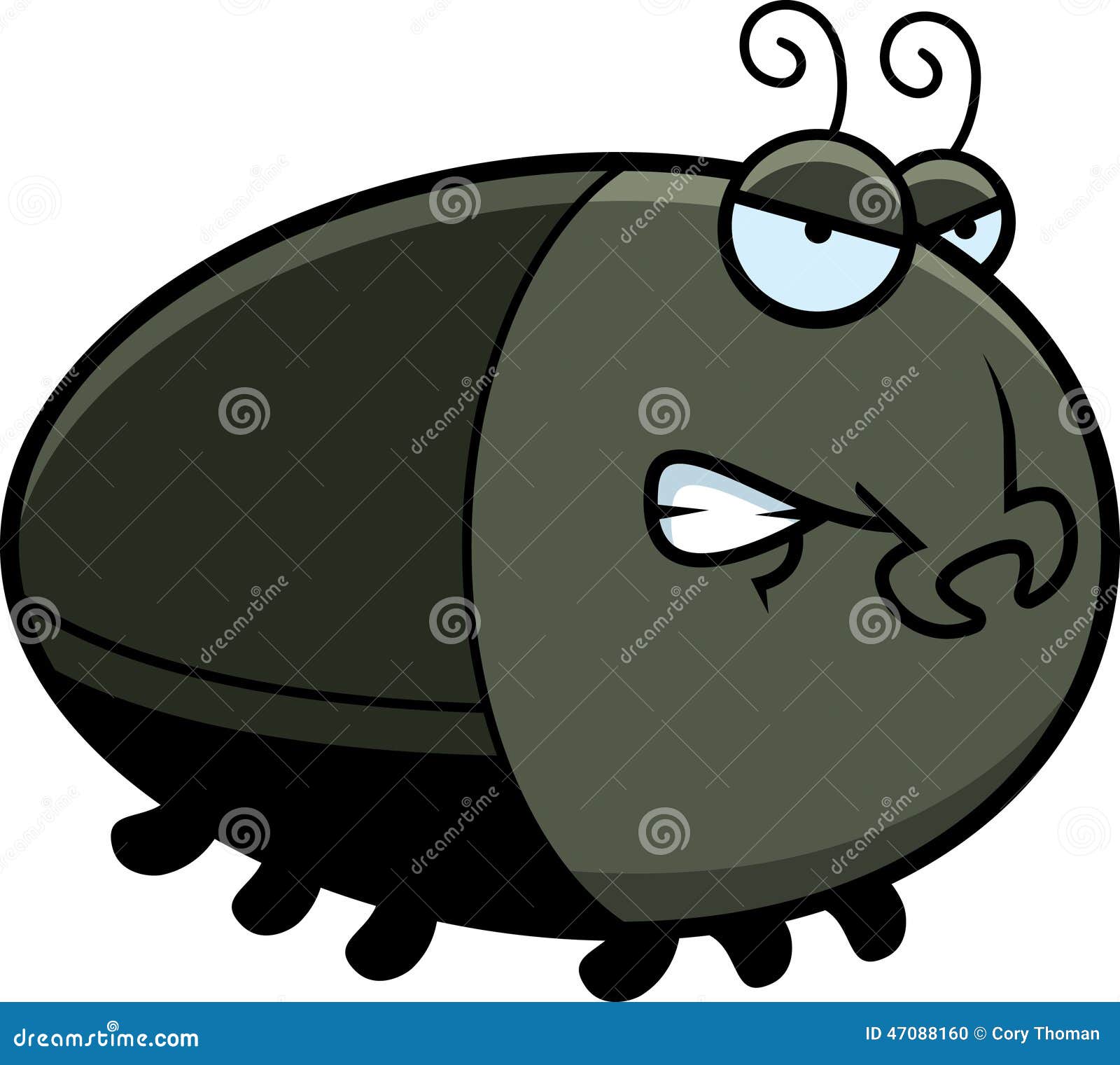 Angry Cartoon Beetle stock vector. Illustration of upset - 47088160