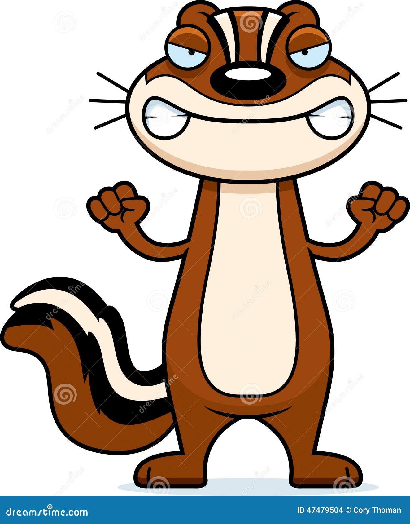 Angry Cartoon Chipmunk stock vector. Illustration of clipart - 47479504