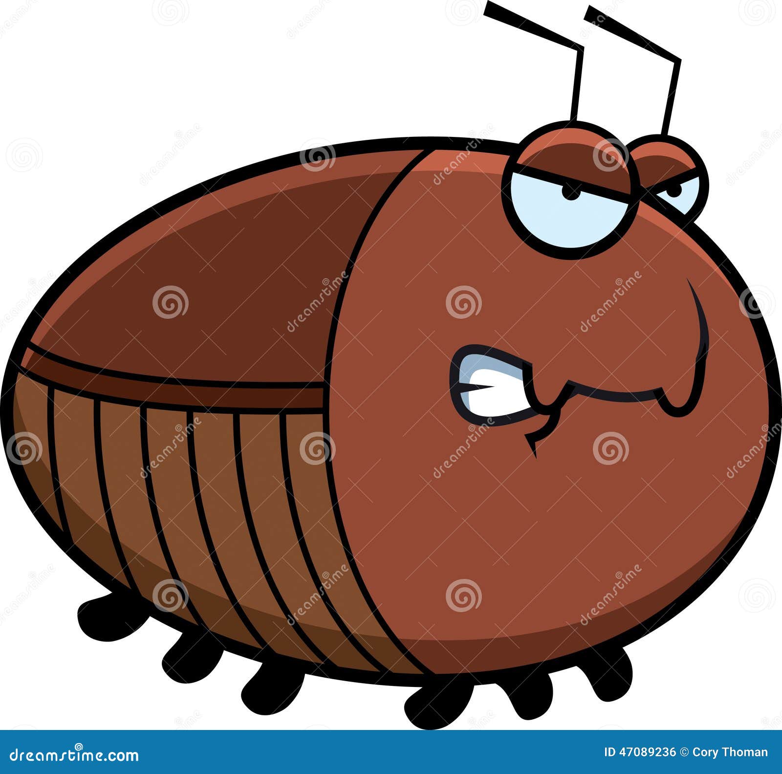 Angry Cartoon Cockroach stock vector. Illustration of animal - 47089236