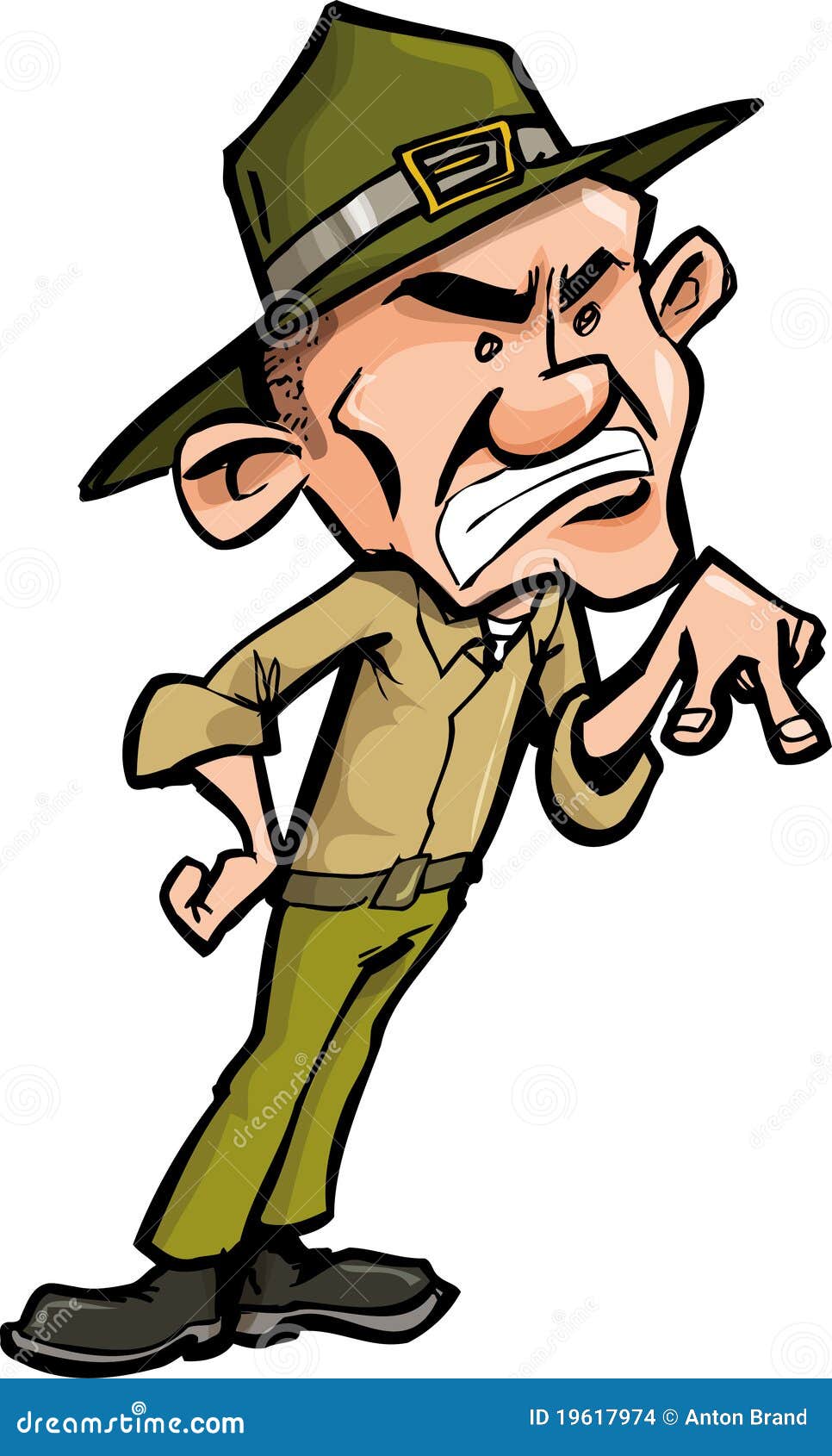 Drill Sergeant Vector Illustration | CartoonDealer.com #53855938