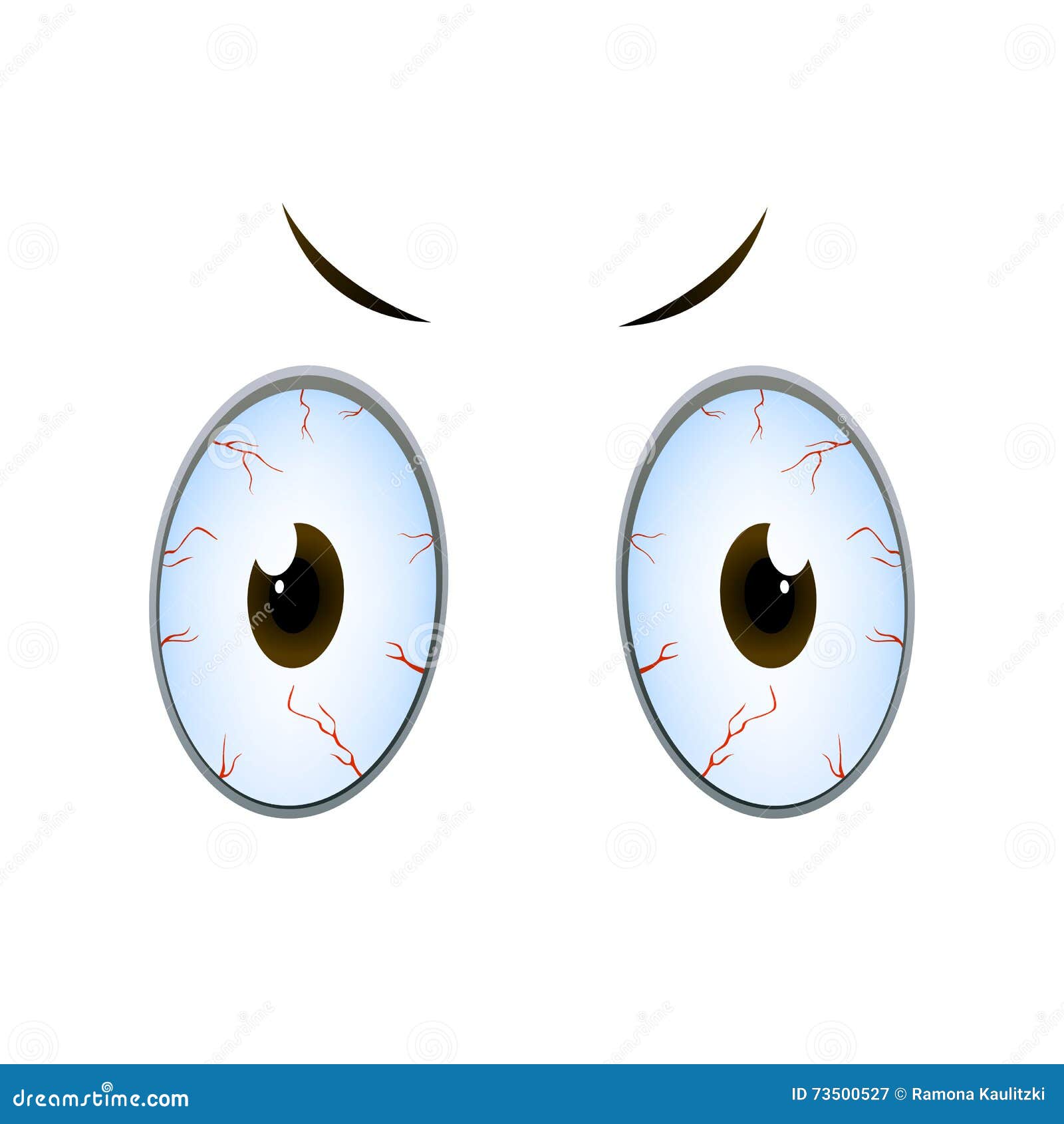 Angry Eyebrows Cartoon