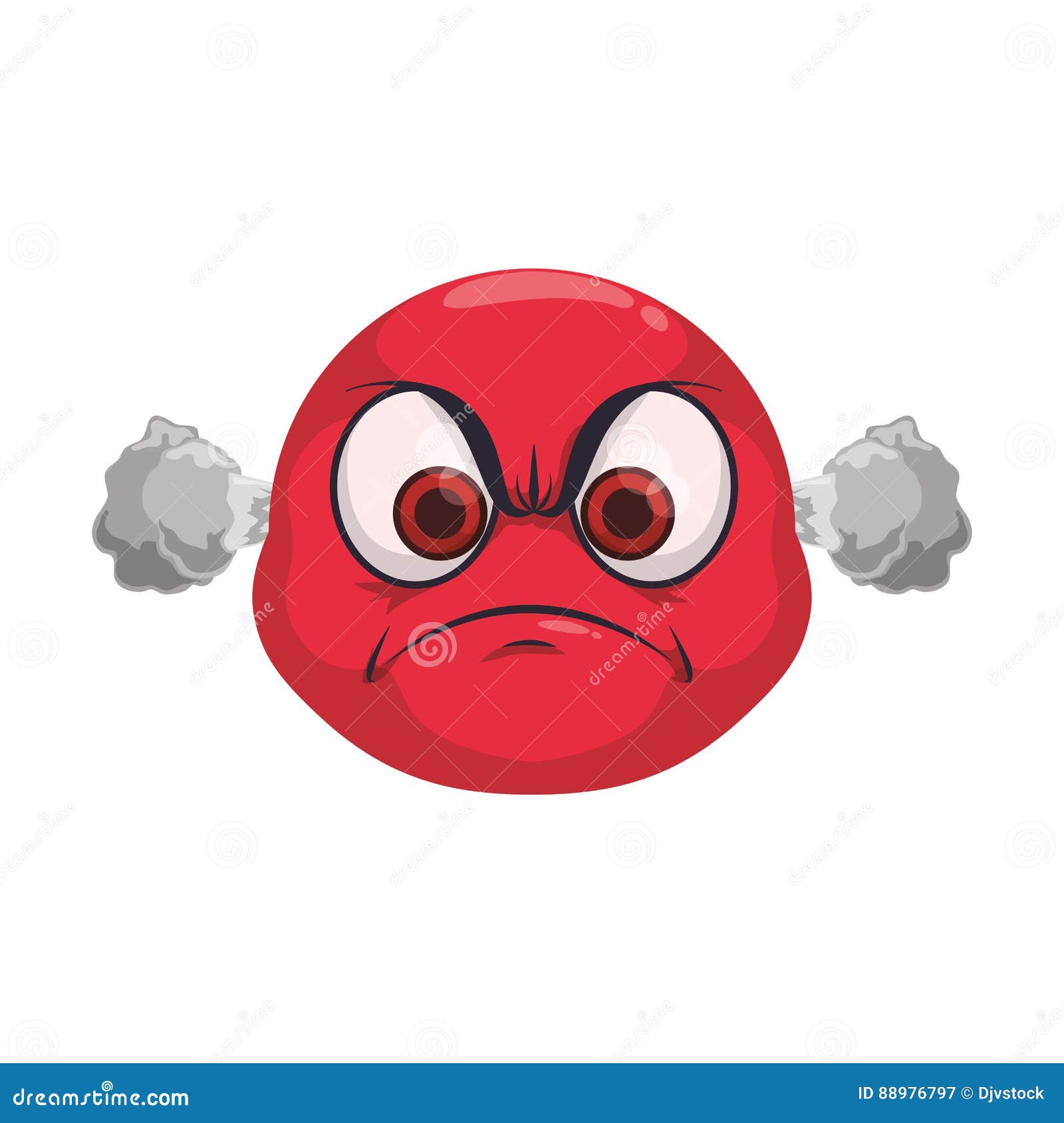 Angry cartoon face stock illustration. Illustration of rage - 88976797