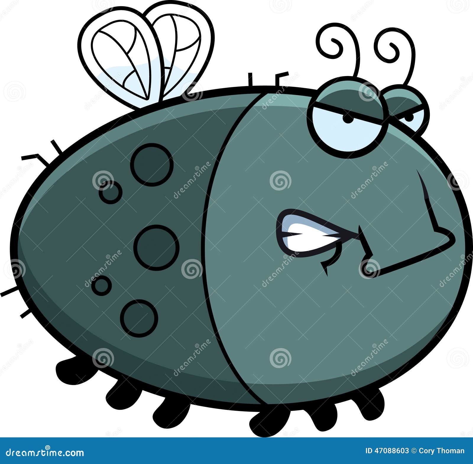 Angry Cartoon Fly Stock Vector - Image: 47088603