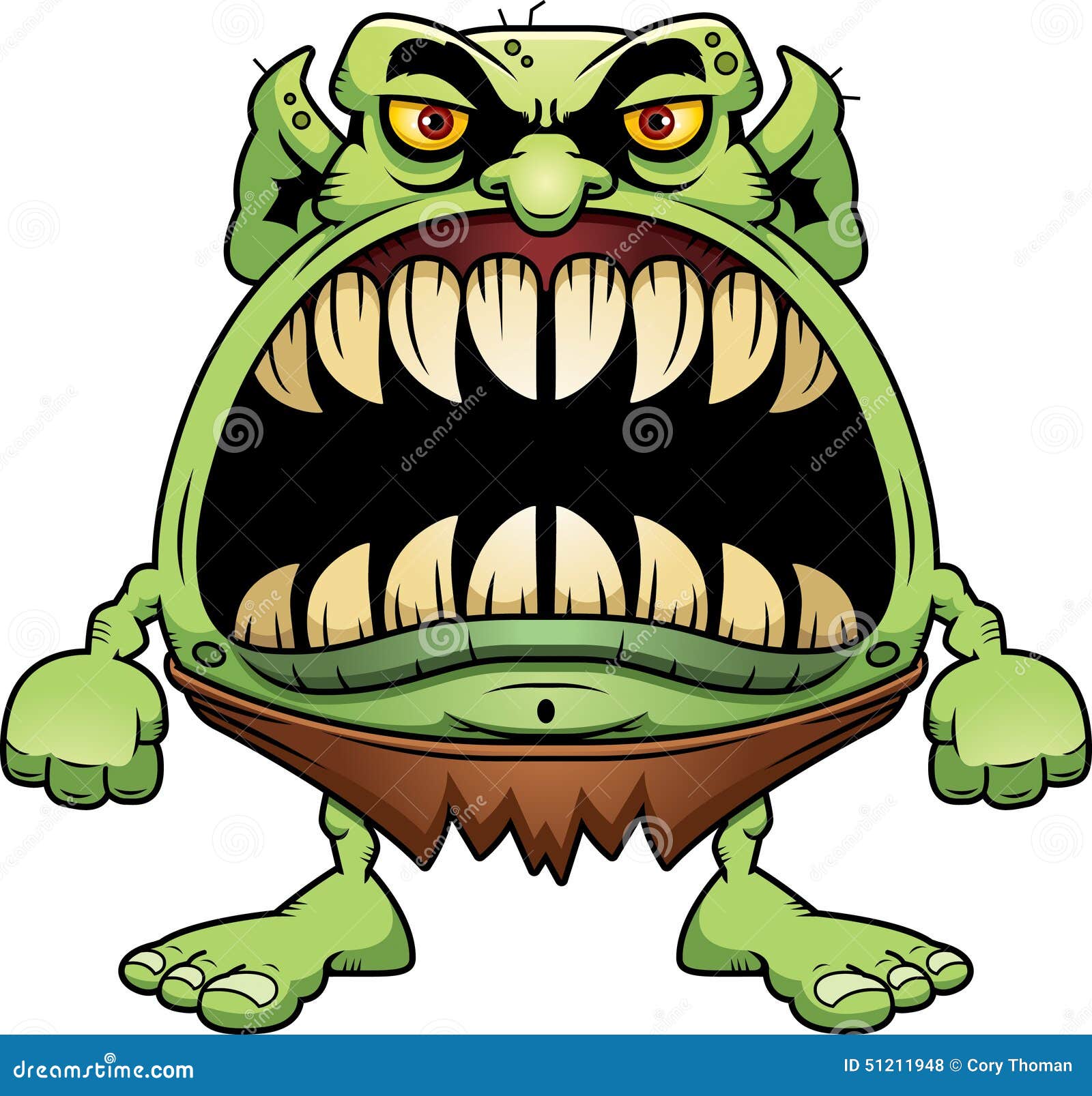 Angry Cartoon Goblin Stock Vector - Image: 51211948