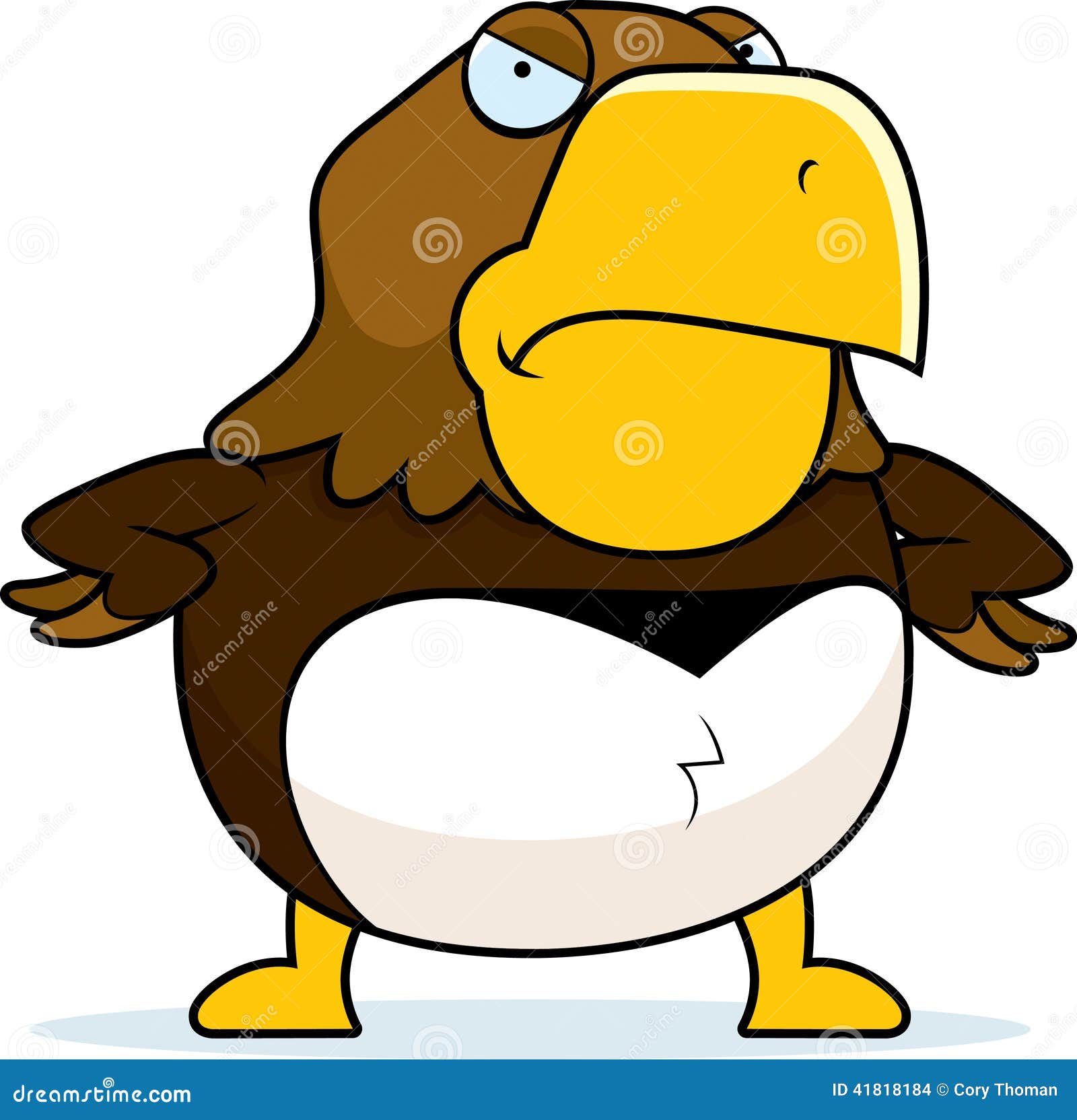Angry Cartoon Hawk stock vector. Illustration of frown - 41818184