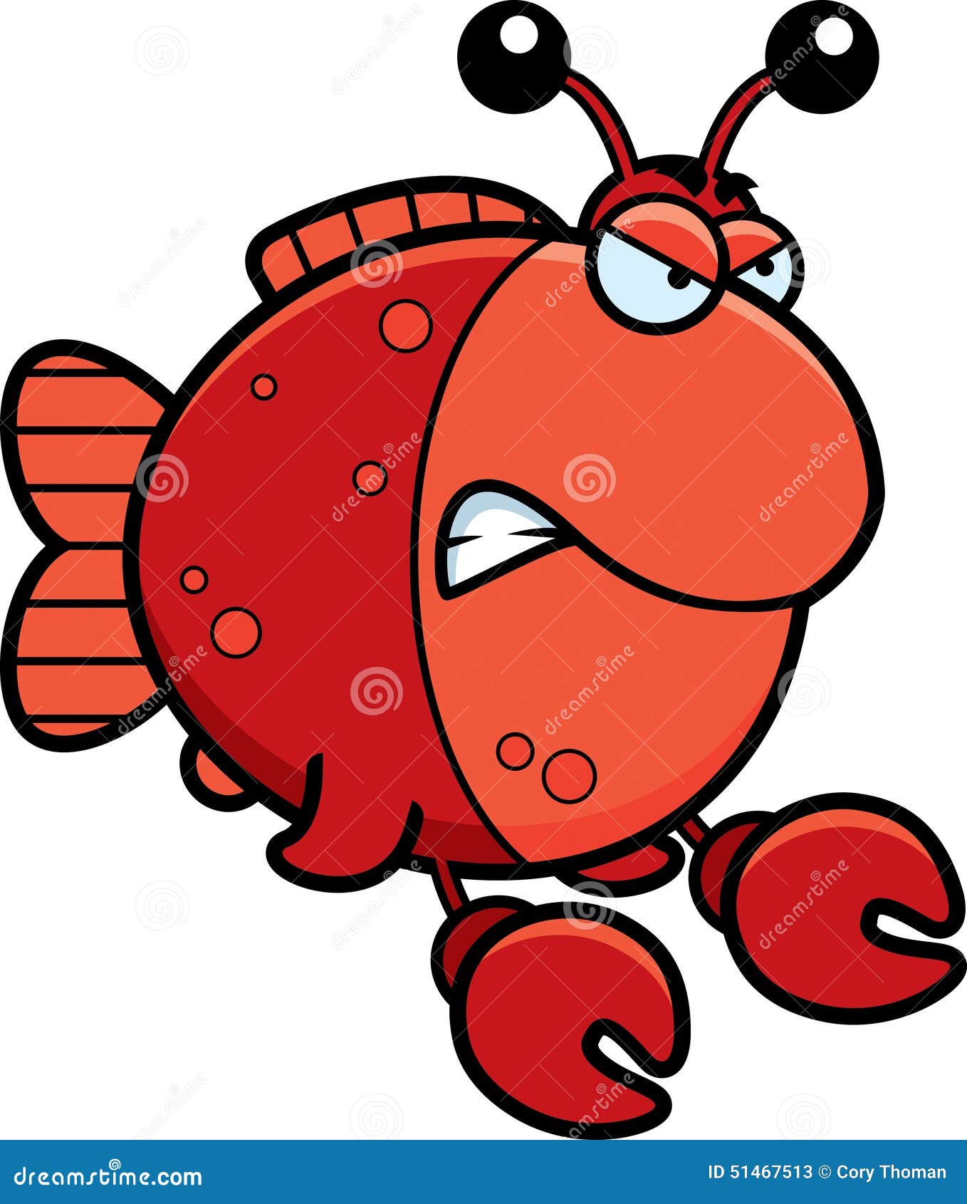 Angry Cartoon Imitation Crab Stock Vector - Illustration of clipart ...