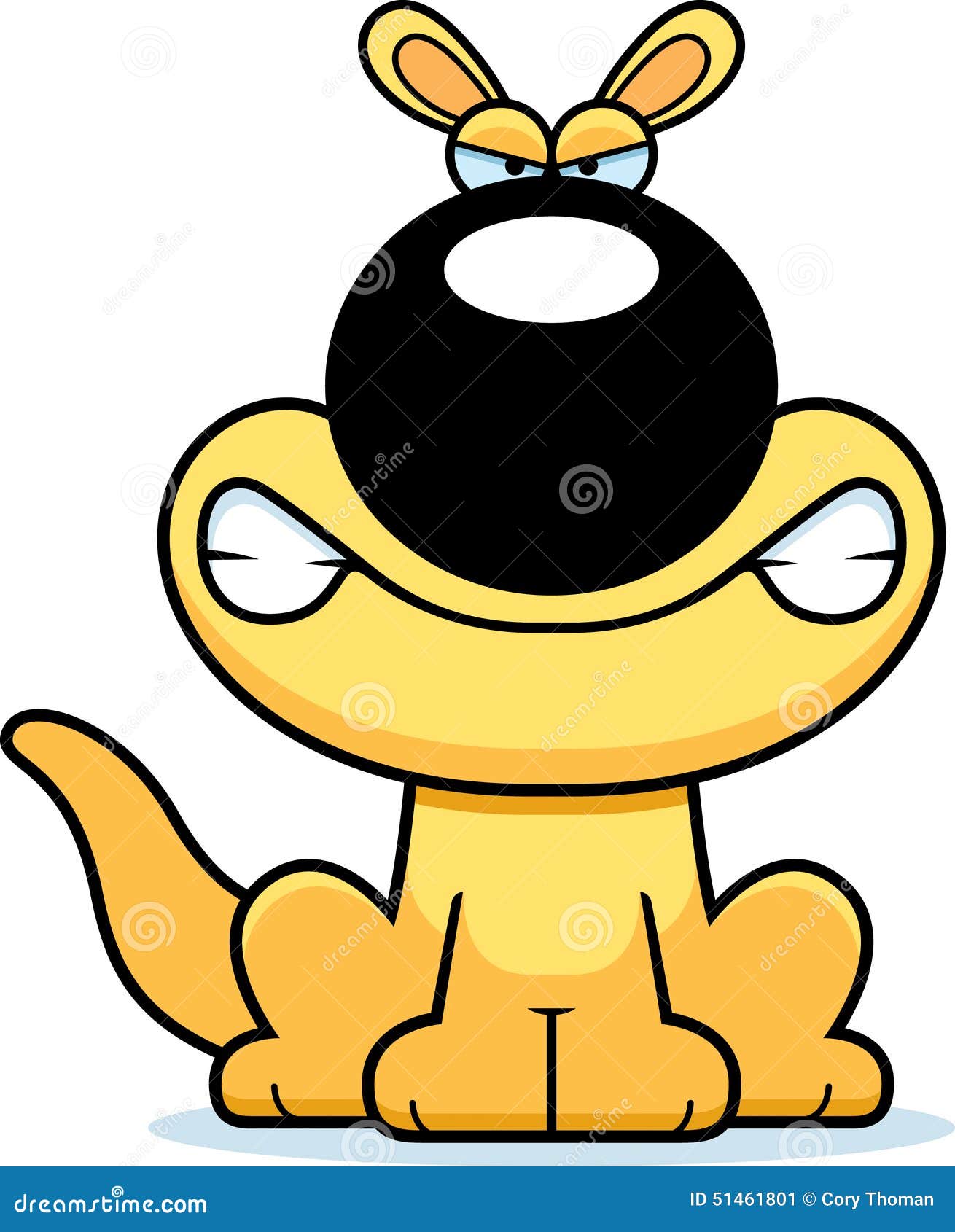 Angry Cartoon Kangaroo stock vector. Illustration of kangaroo - 51461801