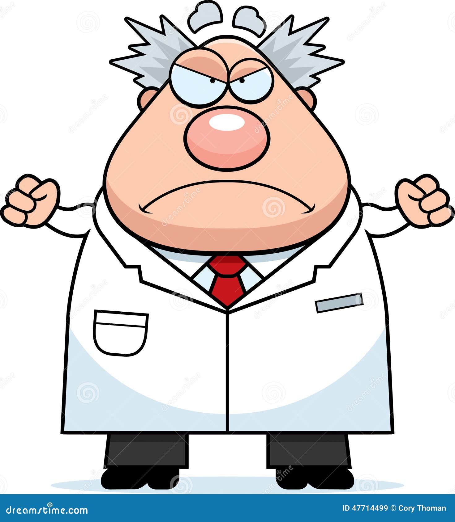 Angry Cartoon Mad Scientist Stock Vector - Illustration of clipart ...