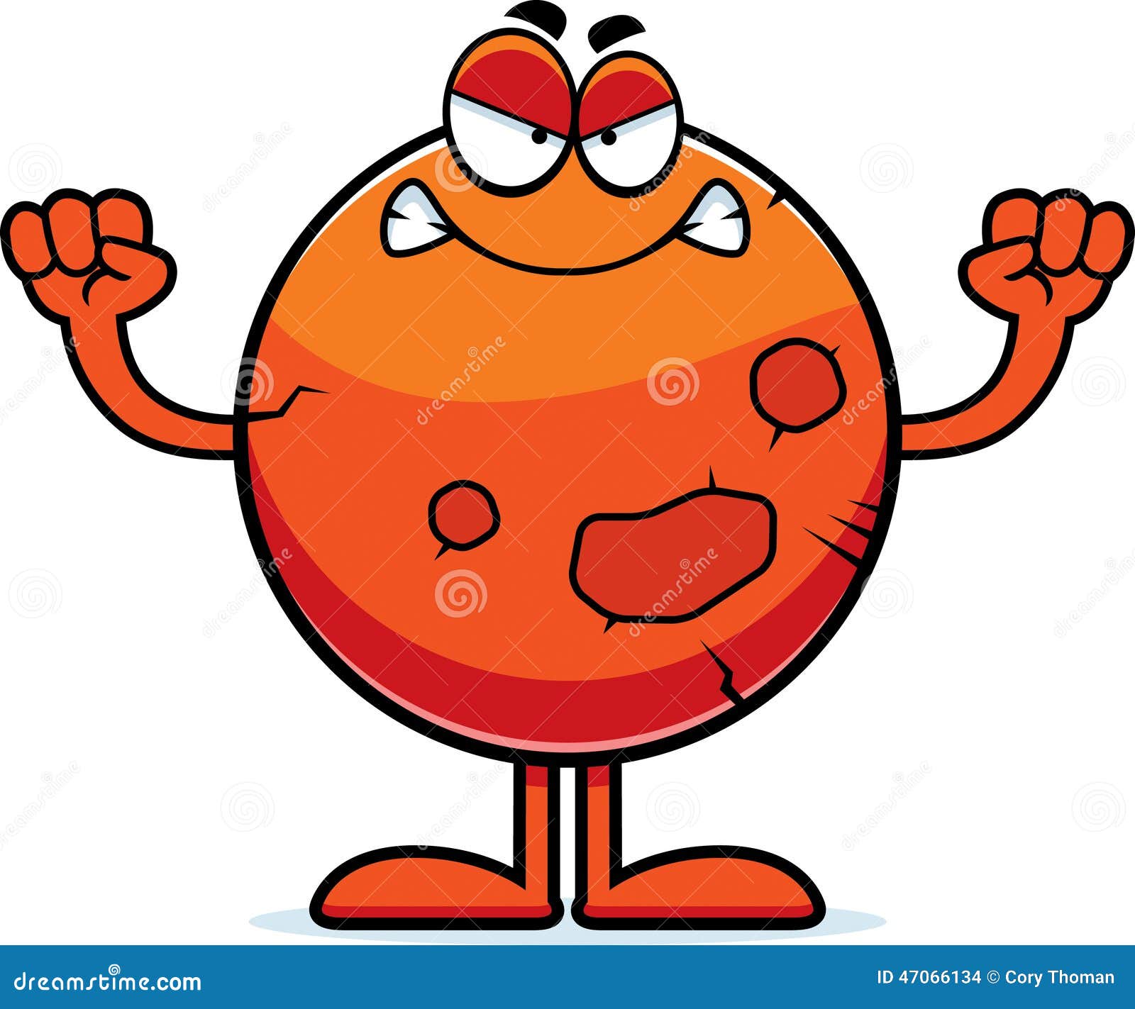 Angry Cartoon Mars stock vector. Illustration of angry - 47066134