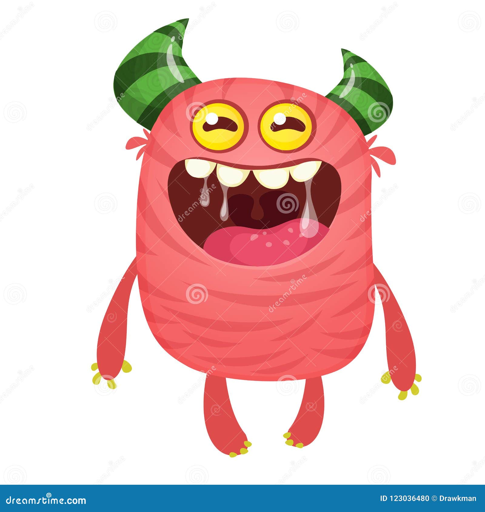Angry Cartoon Monster. Vector Halloween Red Monster. Big Set of Cartoon ... Angry Cartoon Monster. Vector Halloween Red Monster. Big Set of Cartoon ...