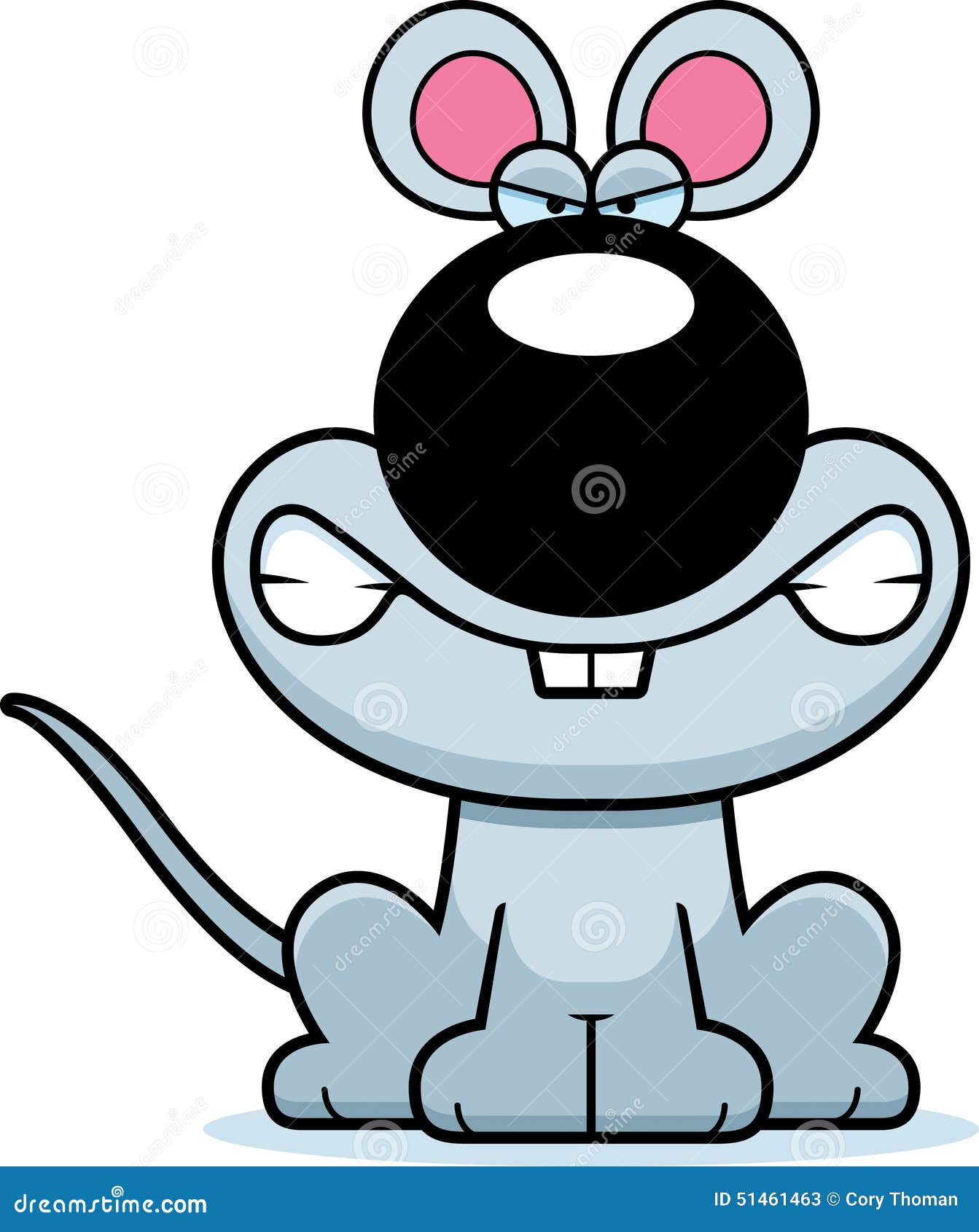 Angry Cartoon Mouse stock vector. Illustration of upset - 51461463