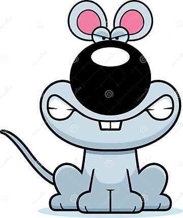 Angry Cartoon Mouse stock vector. Illustration of upset - 51461463