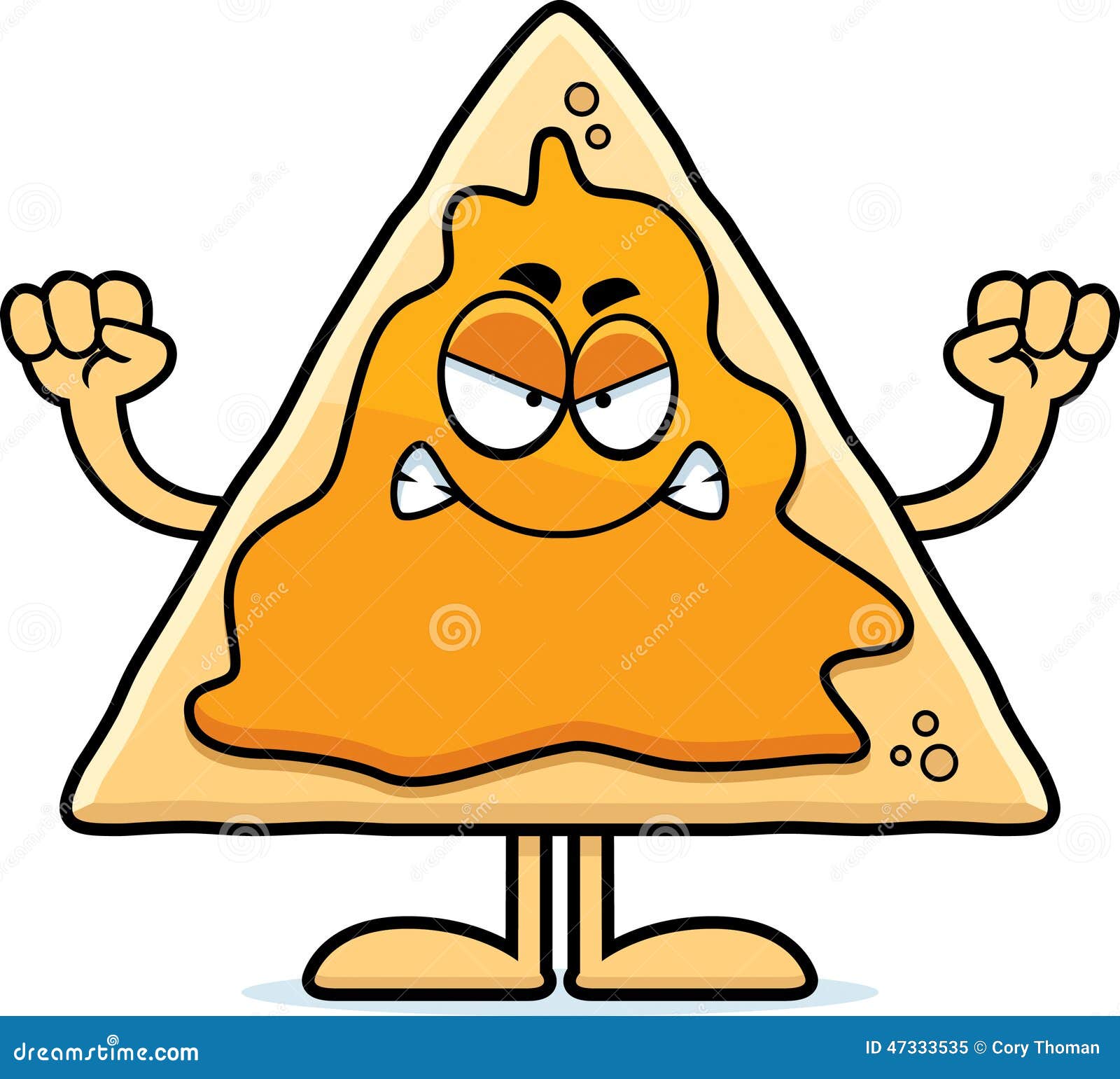 Angry Cartoon Nachos stock vector. Illustration of clip - 47333535