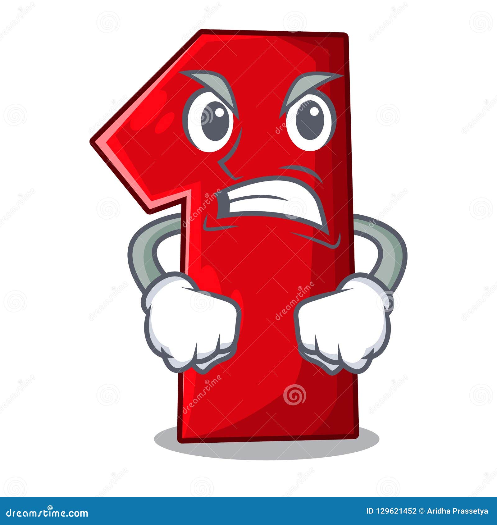 Angry Number Six Door Sign On Cartoon | CartoonDealer.com #130365553