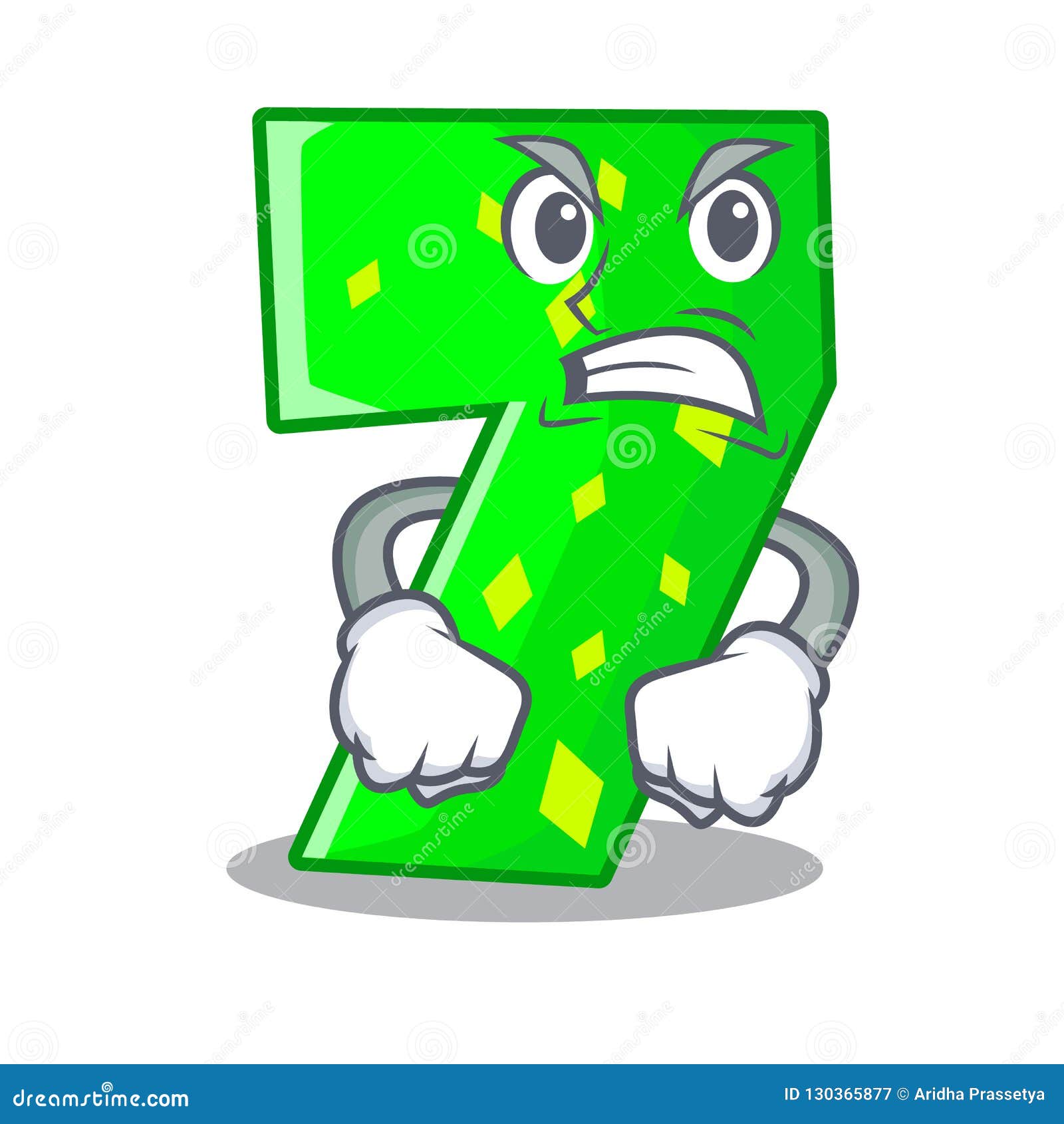 Angry Number Six Door Sign On Cartoon | CartoonDealer.com #130365553