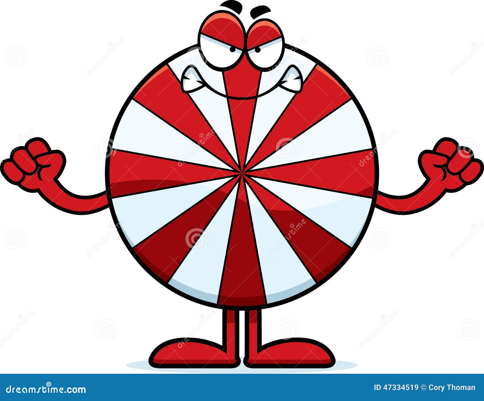 Angry Cartoon Peppermint stock vector. Illustration of mint - 47334519