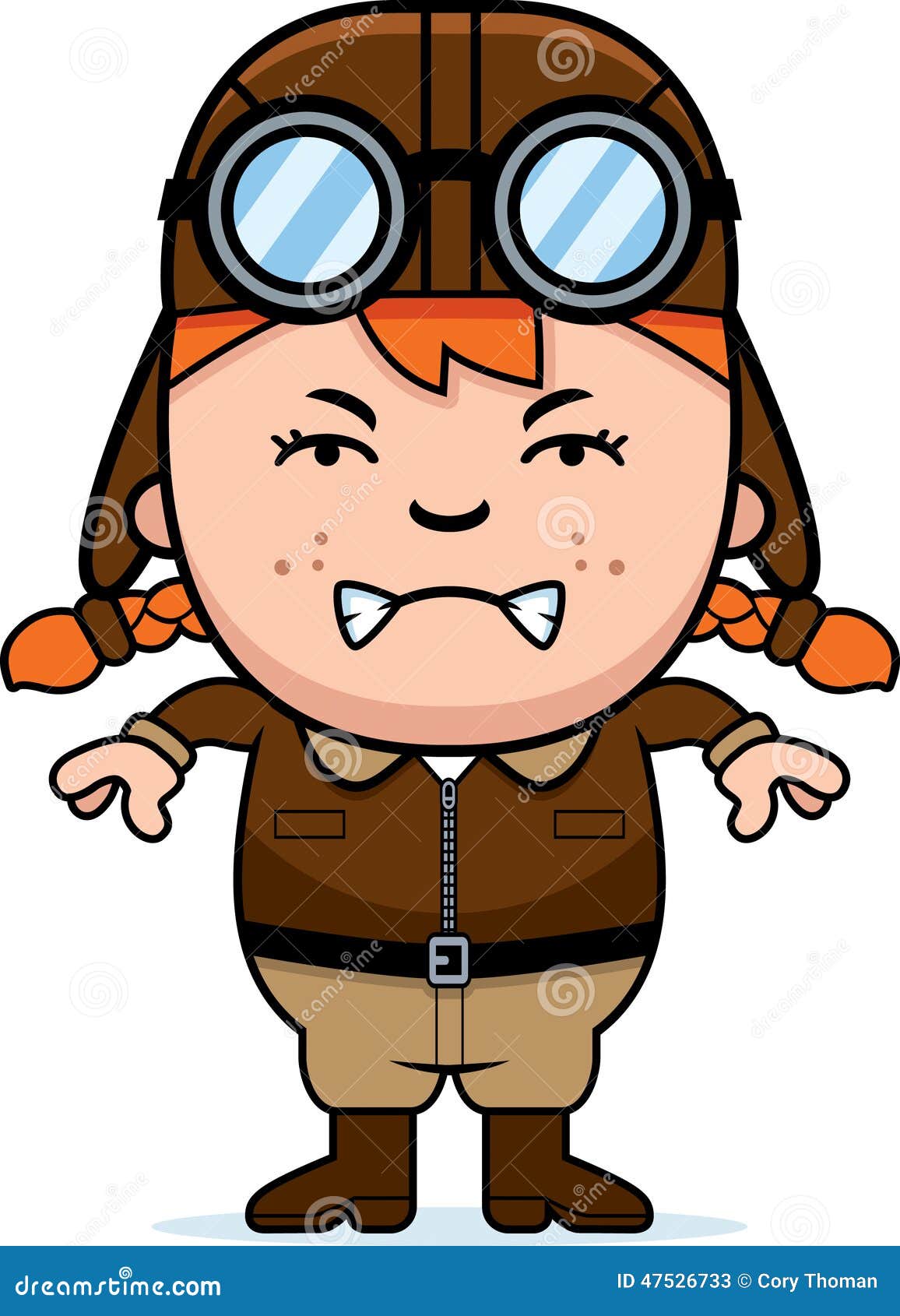 Angry Cartoon Pilot stock vector. Illustration of upset - 47526733