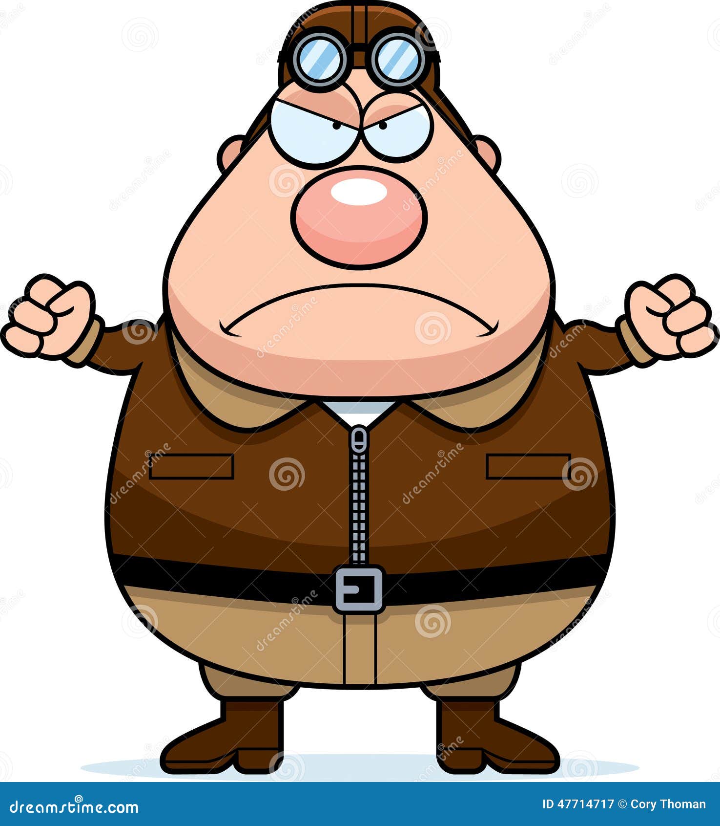 Angry Cartoon Pilot stock vector. Illustration of upset - 47714717