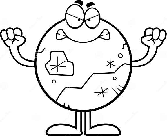 Angry Cartoon Pluto stock vector. Illustration of cartoon - 47066186