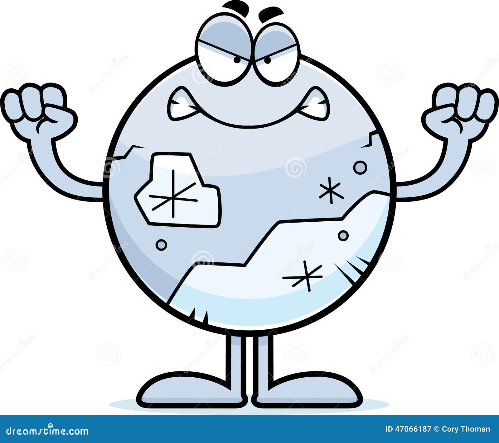 Angry Cartoon Pluto stock vector. Illustration of upset - 47066187
