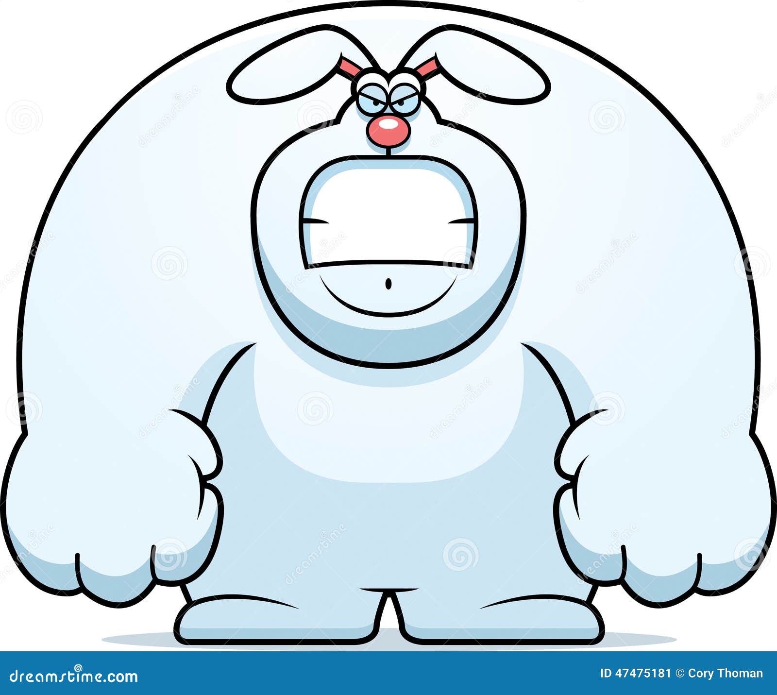 Angry Cartoon Rabbit stock vector. Illustration of bunny - 47475181