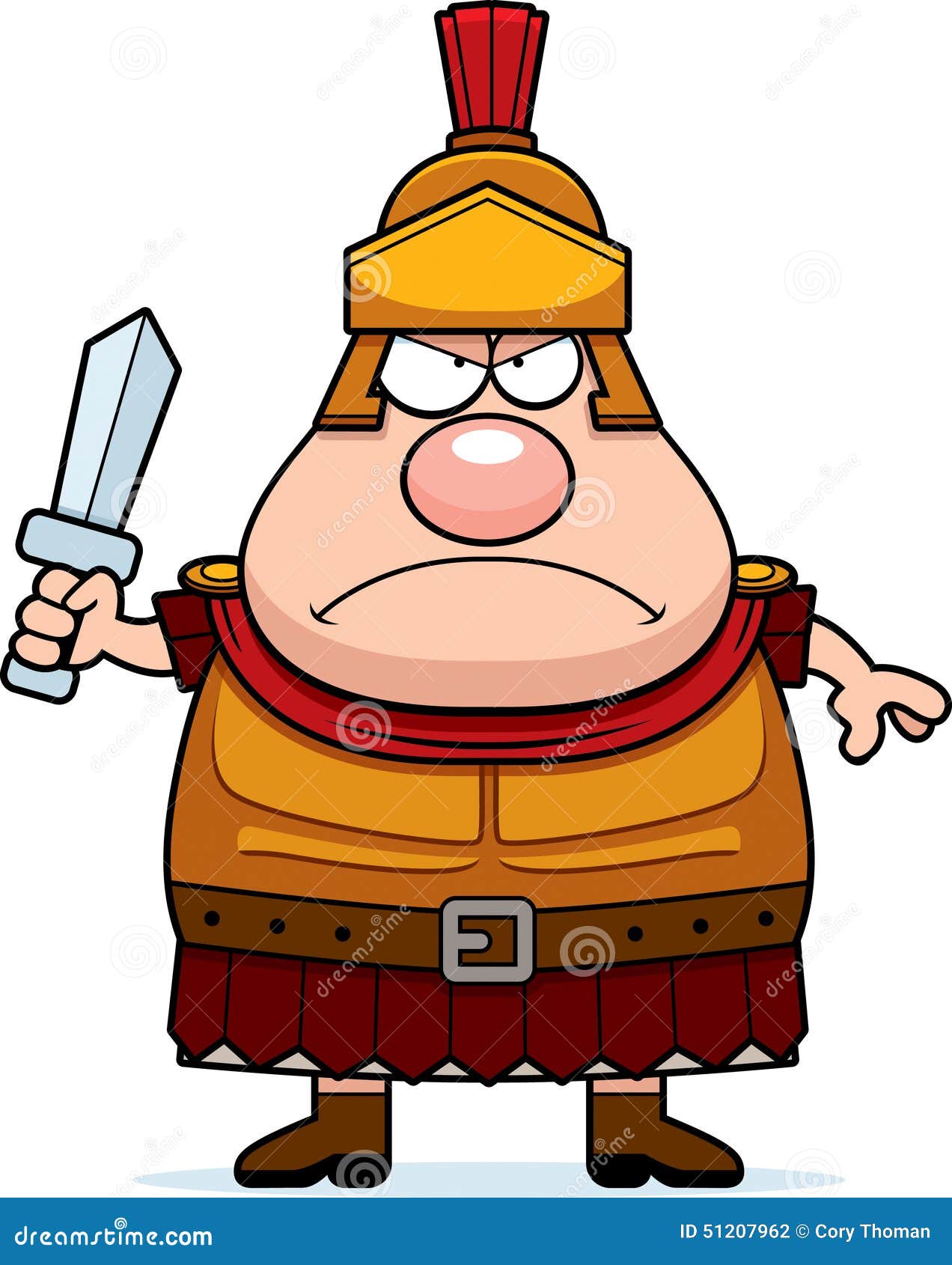 Cartoon Roman Warrior
