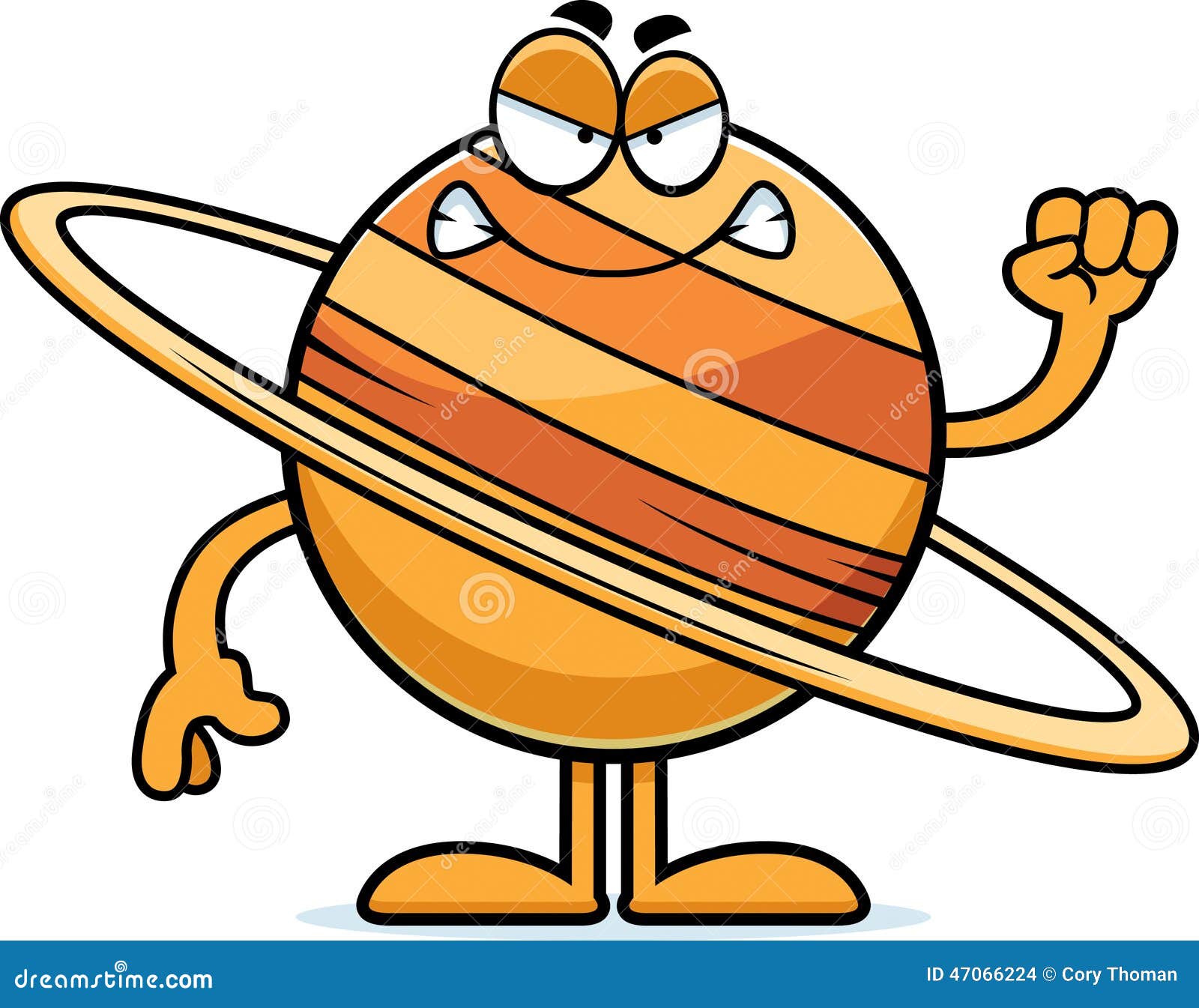 Angry Cartoon Saturn stock vector. Illustration of clipart - 47066224
