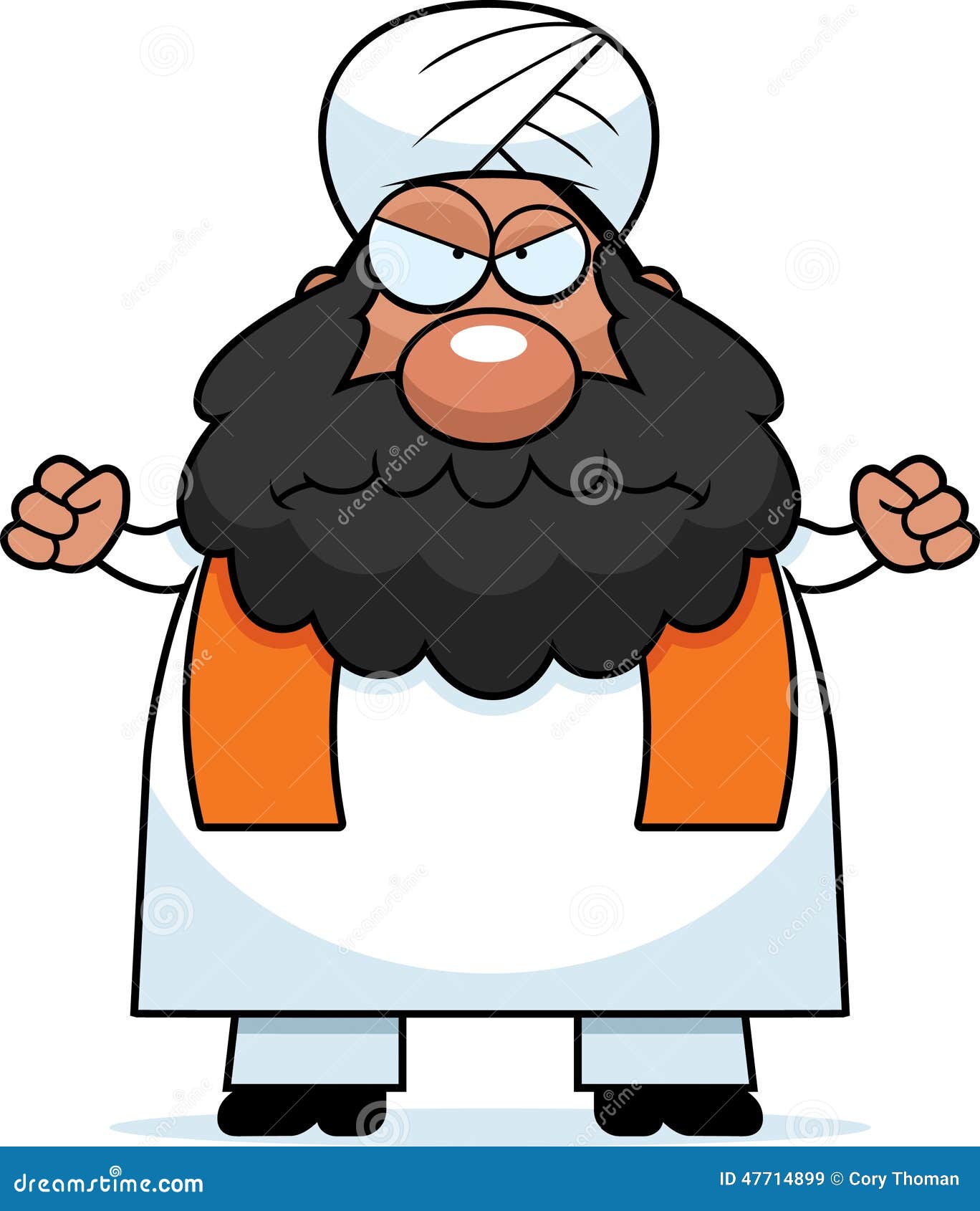 Angry Cartoon Sikh stock vector. Illustration of clipart - 47714899