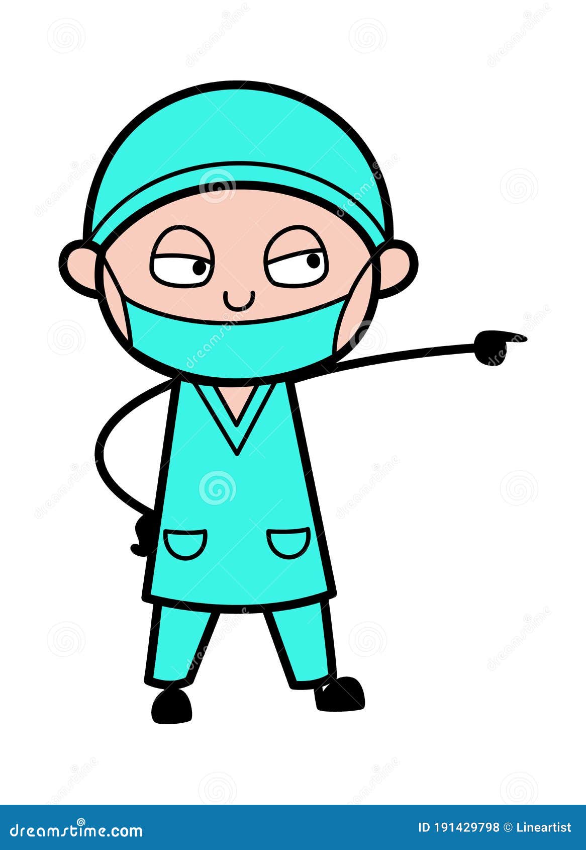 Angry Cartoon Surgeon Shouting Stock Illustration - Illustration of ...