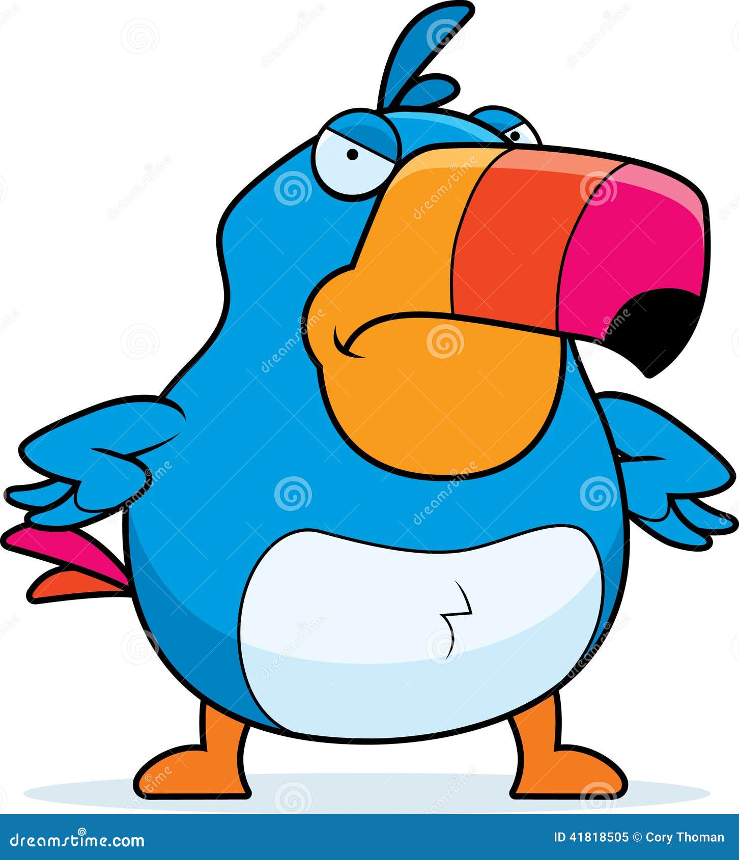 Angry Cartoon Toucan stock vector. Illustration of furious - 41818505