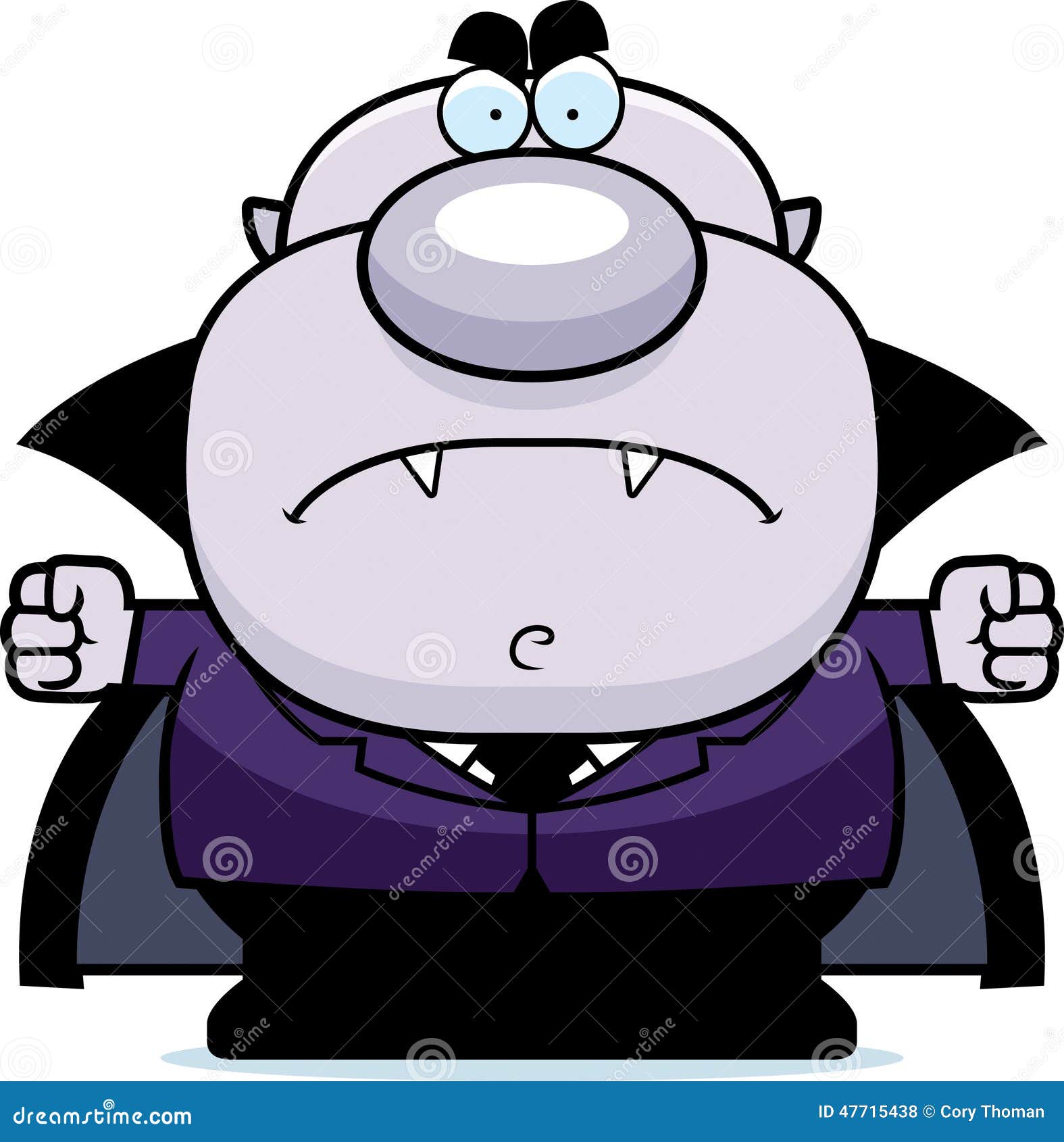 Angry Cartoon Vampire stock vector. Illustration of clip - 47715438