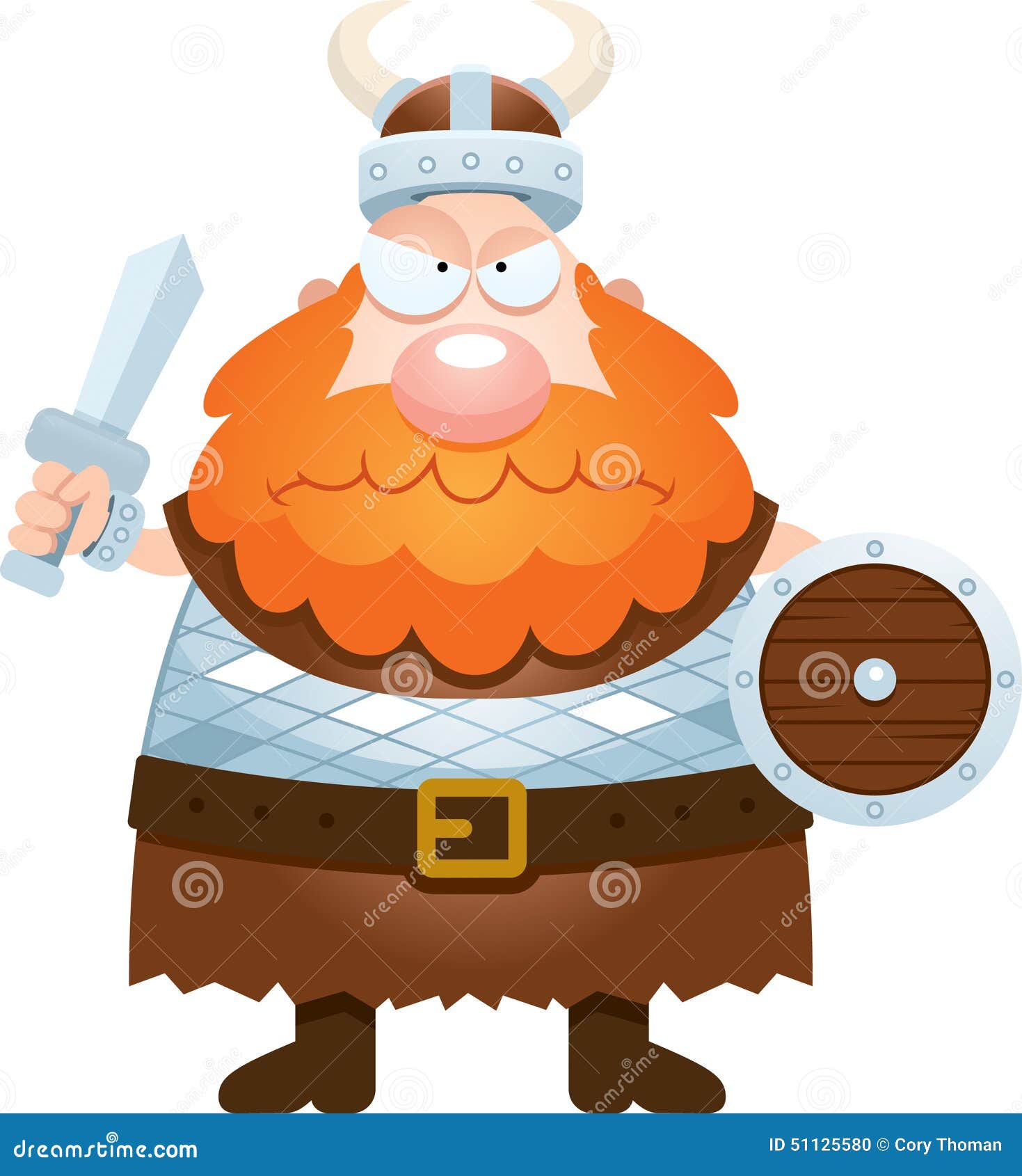 Angry Cartoon Viking stock vector. Illustration of person - 51125580