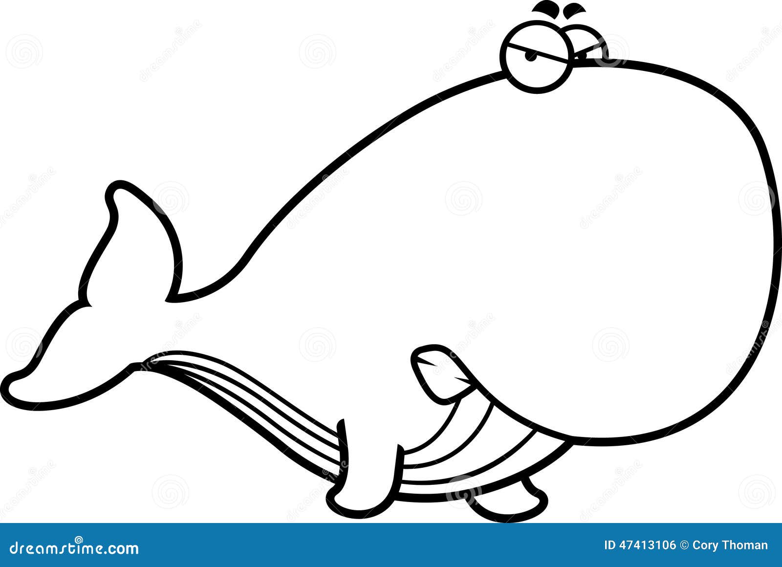 Angry Cartoon Whale stock vector. Illustration of animal - 47413106