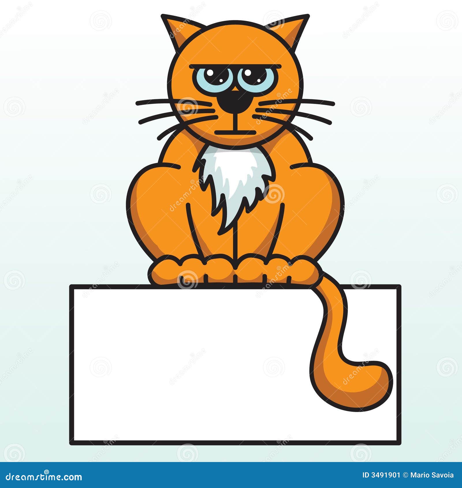 Angry cat stock vector. Illustration of felin, isolated - 3491901