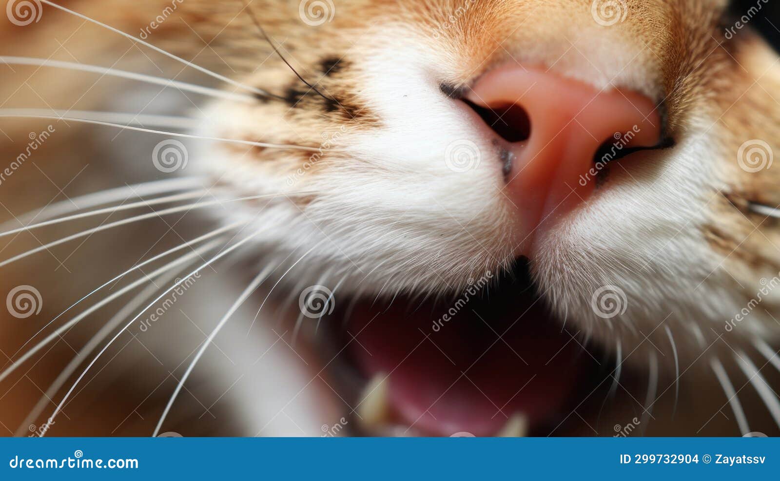 Angry Cat Closeup. the Cat Growls. Stock Photo - Image of mammal ...