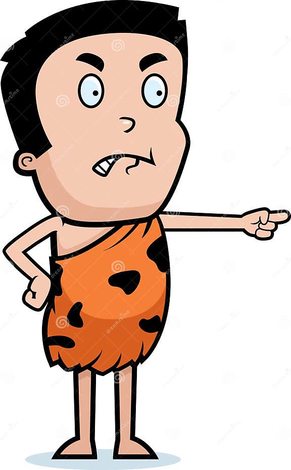 Angry Caveman stock vector. Illustration of cartoon, furious - 12003037