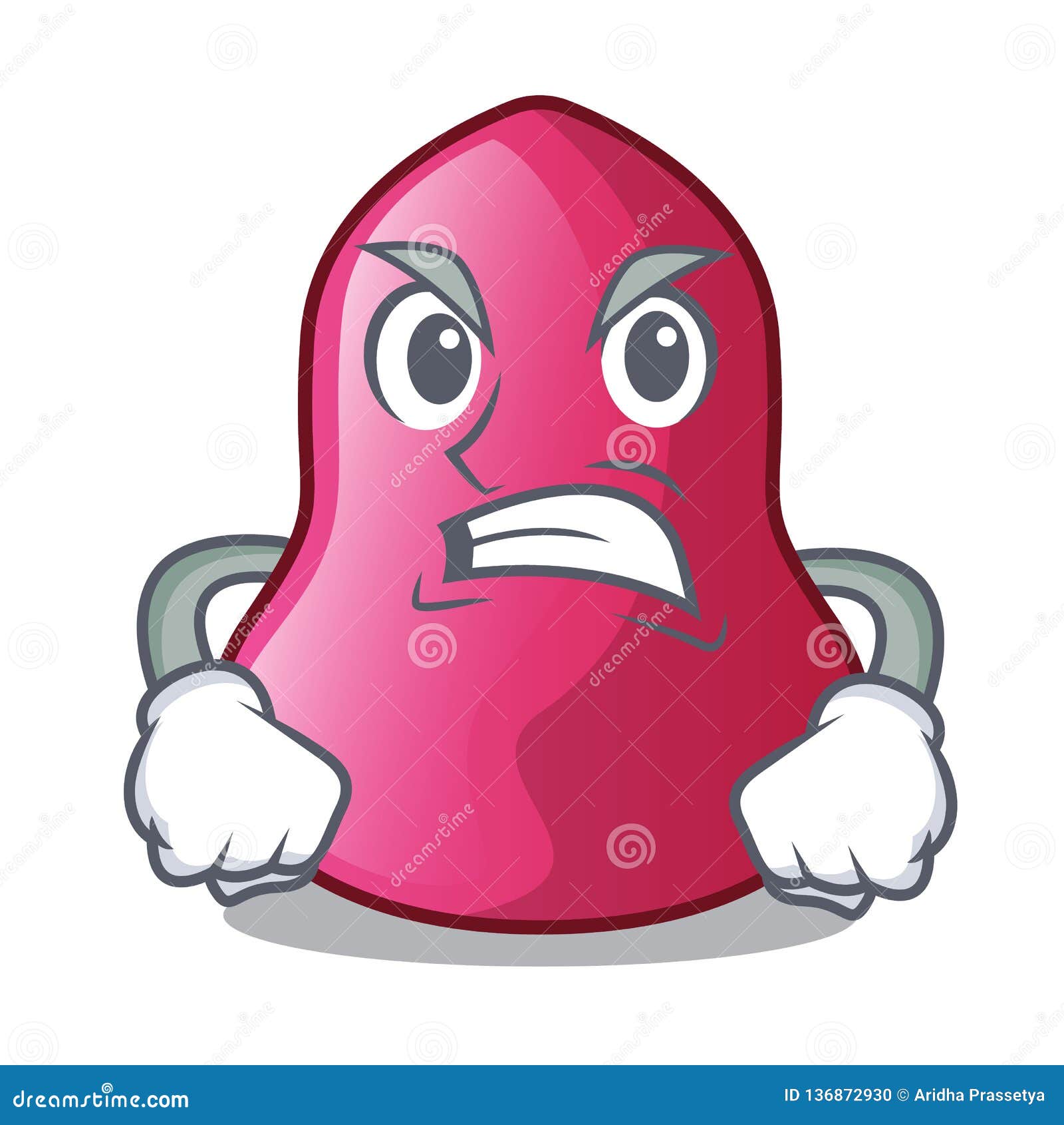 Angry Sponge Cake Mascot Cartoon Vector Illustration | CartoonDealer ...