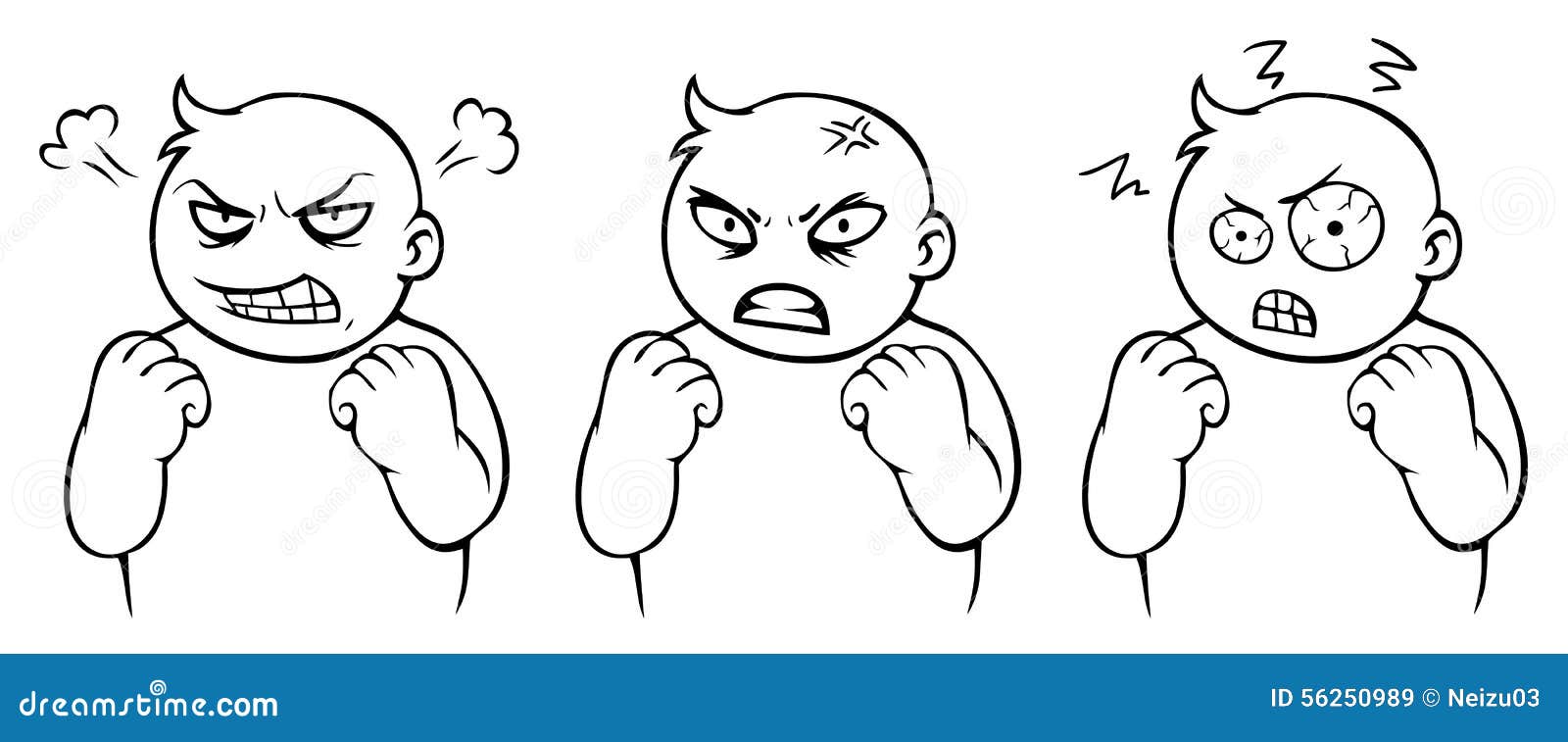 Angry character stock illustration. Illustration of annoyed - 56250989