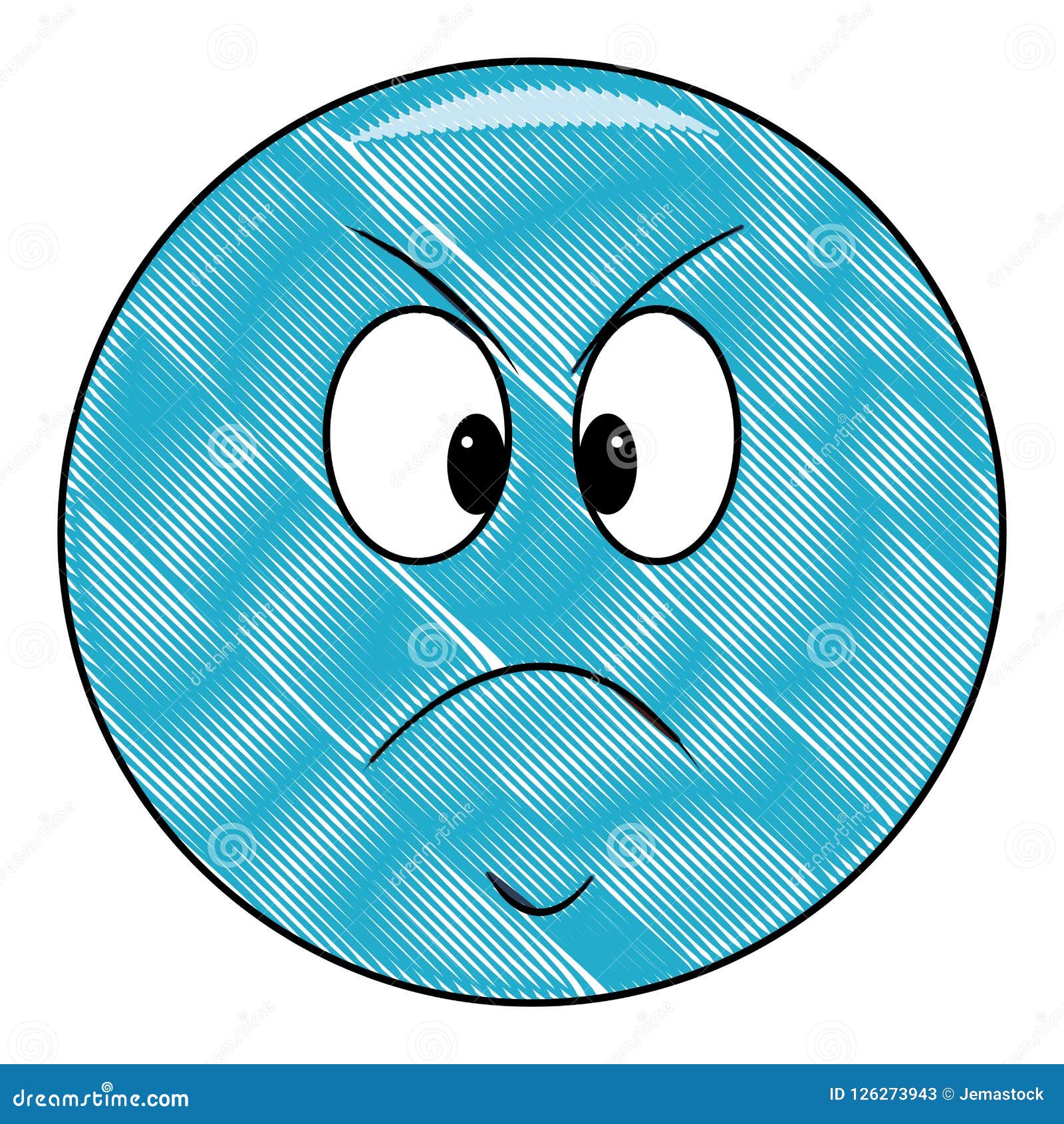Angry Chat Emoticon Vector Illustration | CartoonDealer.com #126270230