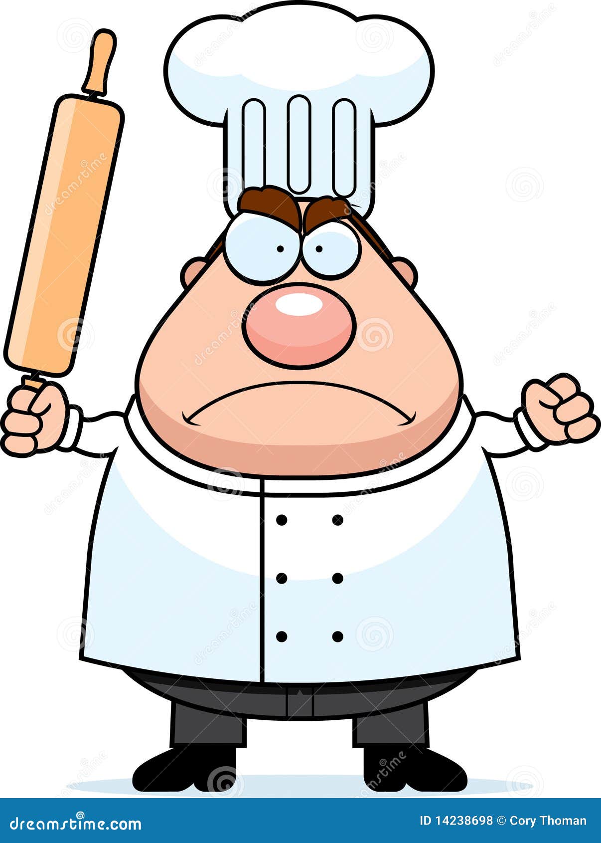 Angry Chef stock vector. Image of person, chef, baker - 14238698