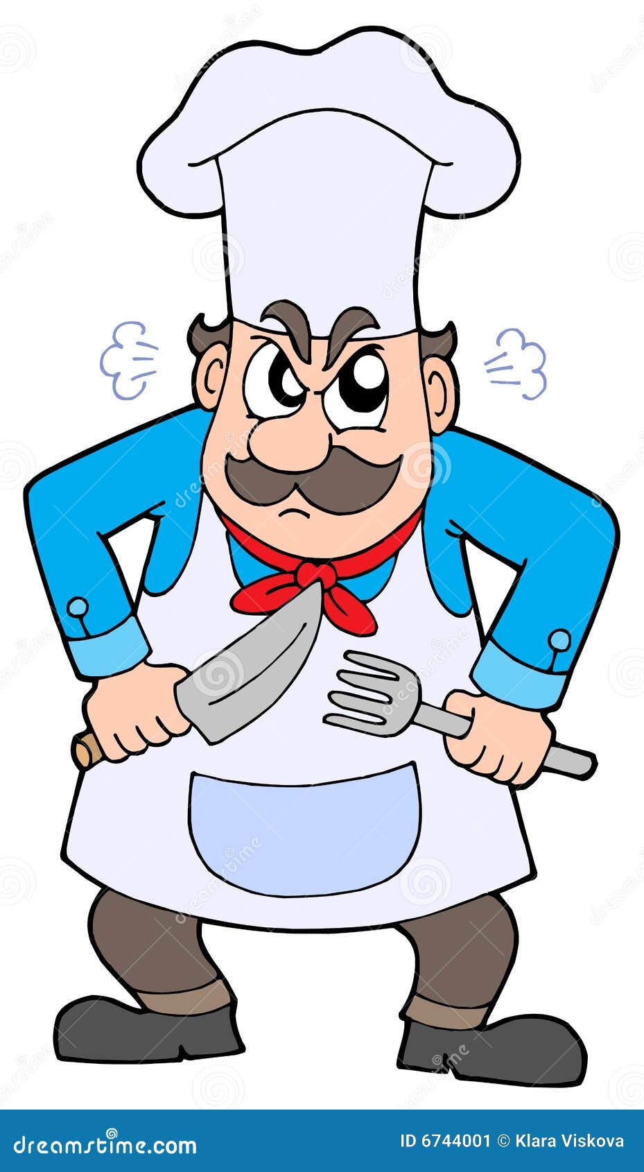 Angry Chef Hat Cartoon Stock Illustration | CartoonDealer.com #48652867