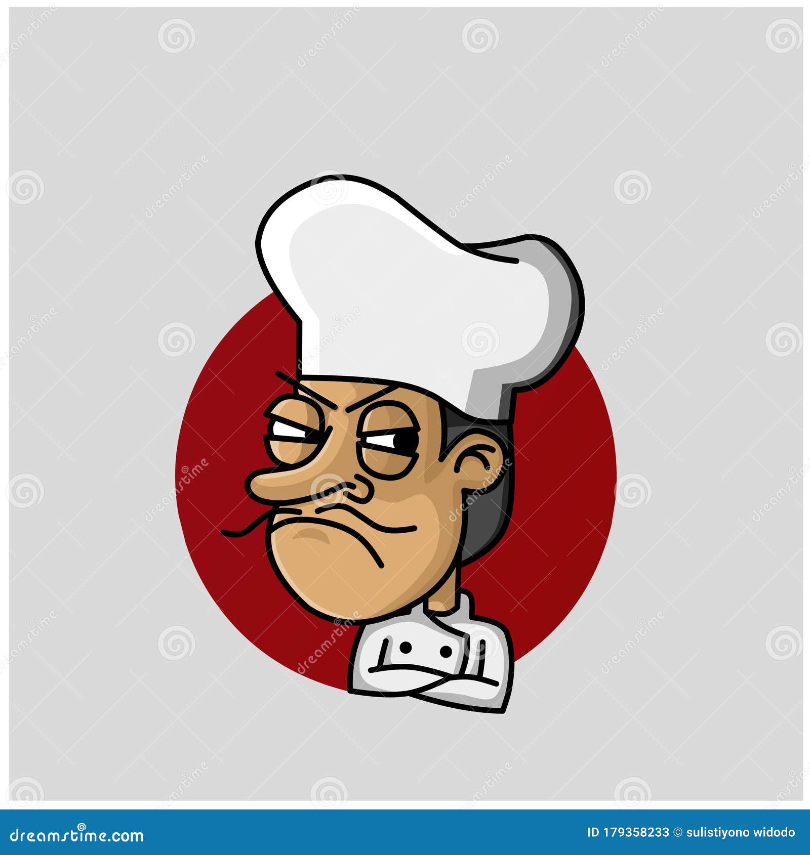 Angry chef mascot stock vector. Illustration of icon - 179358233