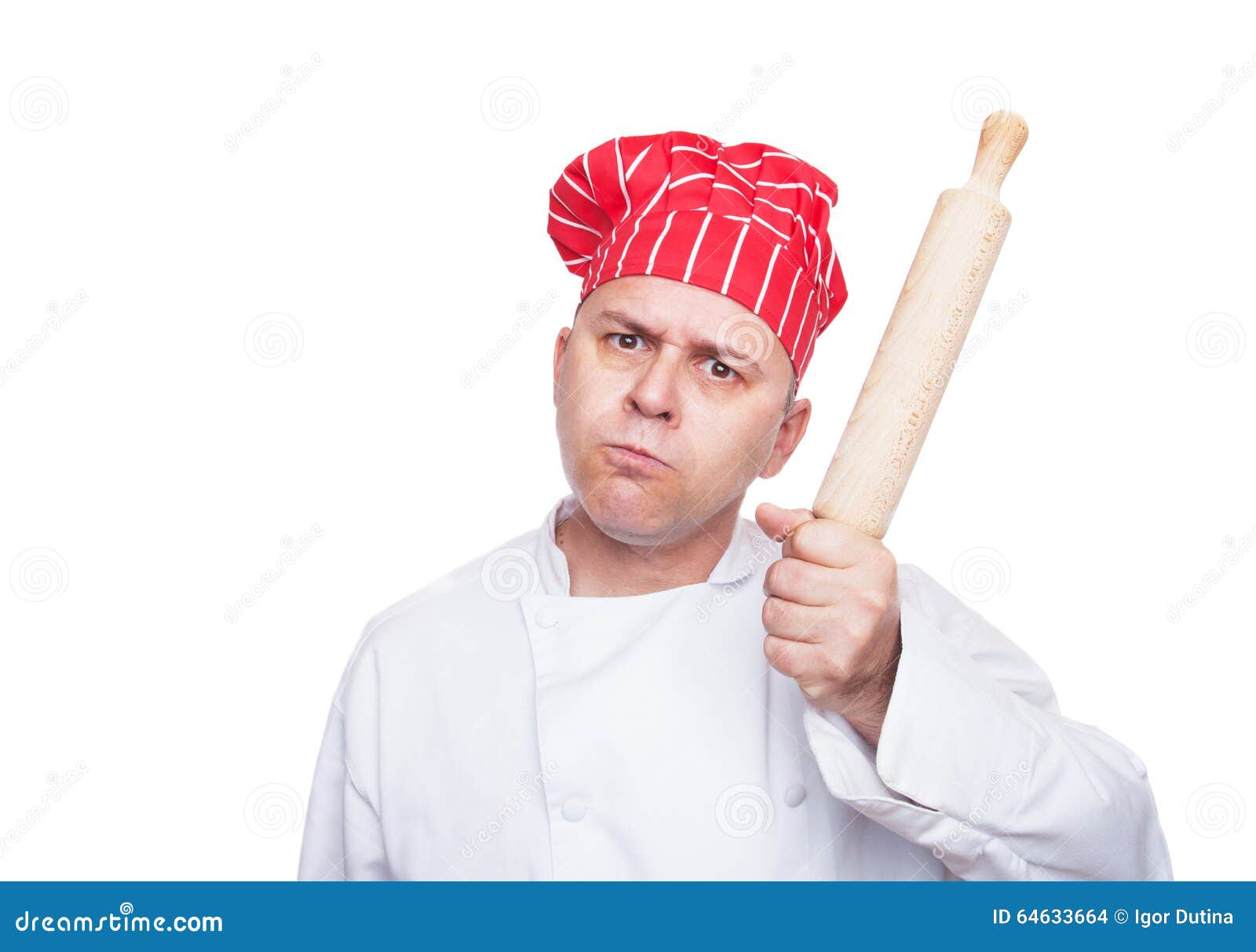 Angry Chef With A Sharp Knife Stock Image | CartoonDealer.com #77272615