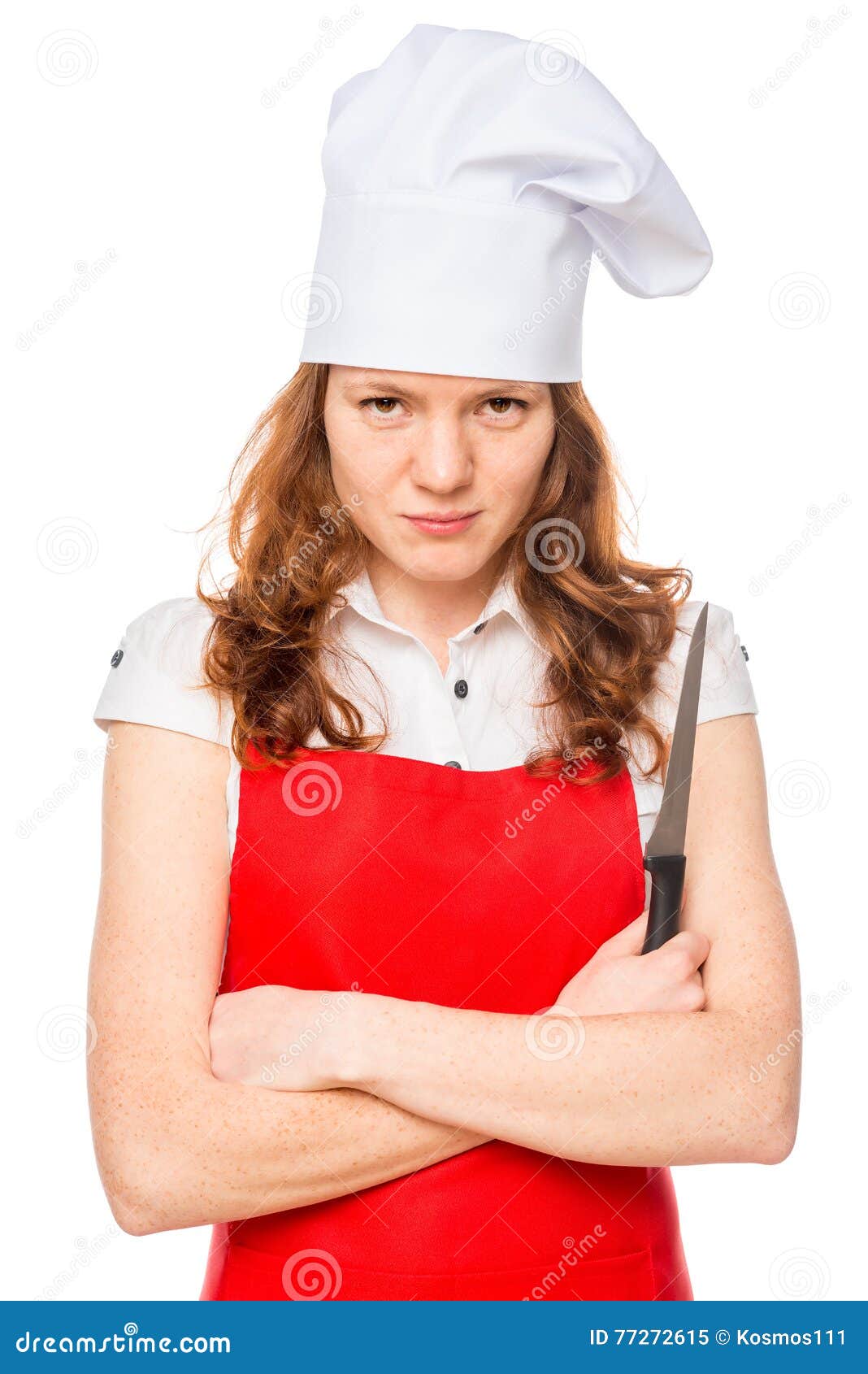 Angry Chef With A Sharp Knife Stock Image | CartoonDealer.com #77272615