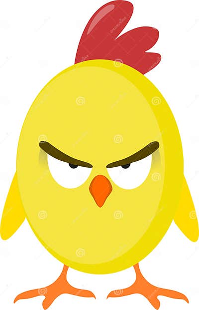 Angry chicken stock illustration. Illustration of annoying - 23964595