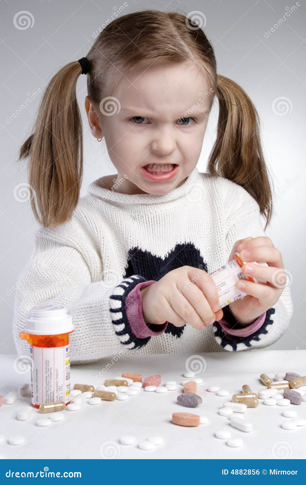 Angry child stock photo. Image of medicine, reliever, headache - 4882856