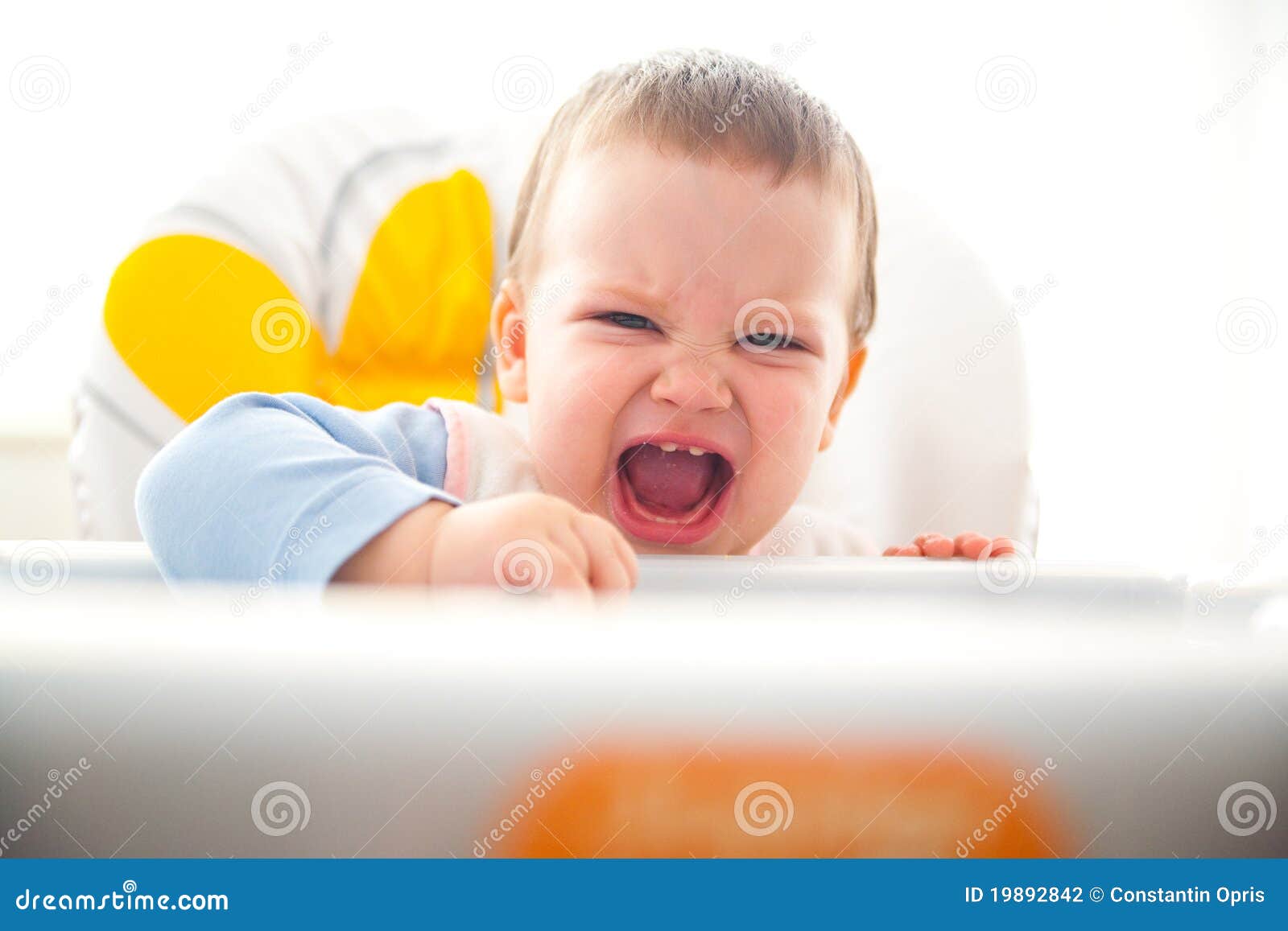 Angry child being hungry stock photo. Image of toddler - 19892842