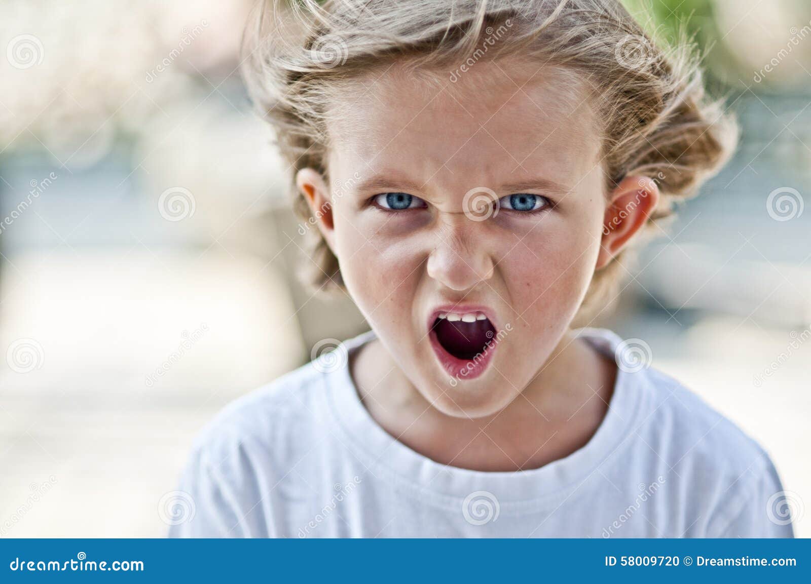 Angry child stock photo. Image of open, surprised, child - 58009720