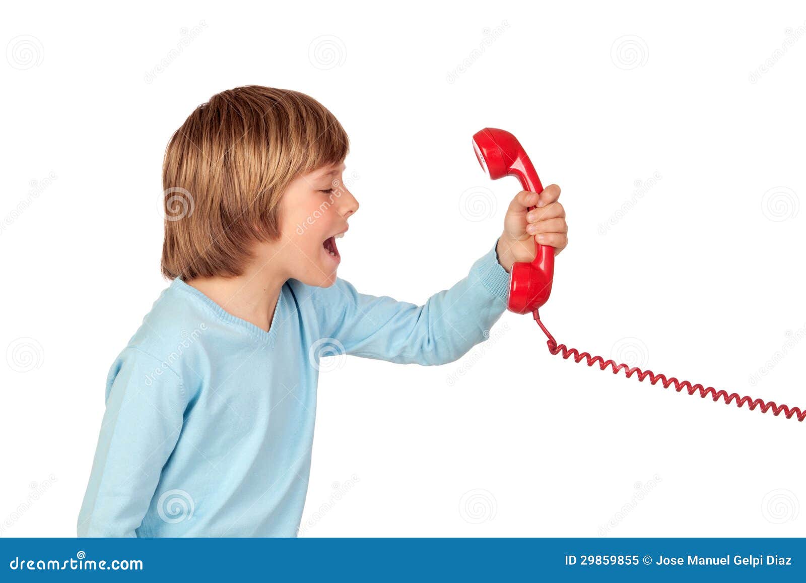 Angry Child Shouting at Phone Stock Image - Image of smart, speak: 29859855